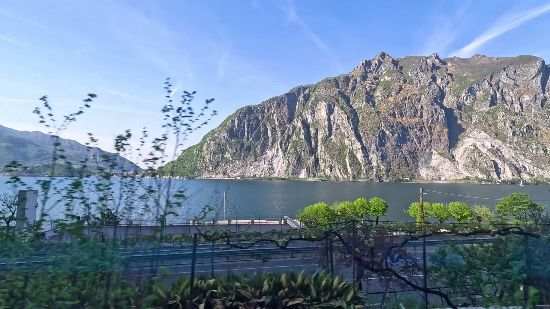 Scenic Train Ride Along Lake Como Stock Footage SBV-352540025 - Storyblocks