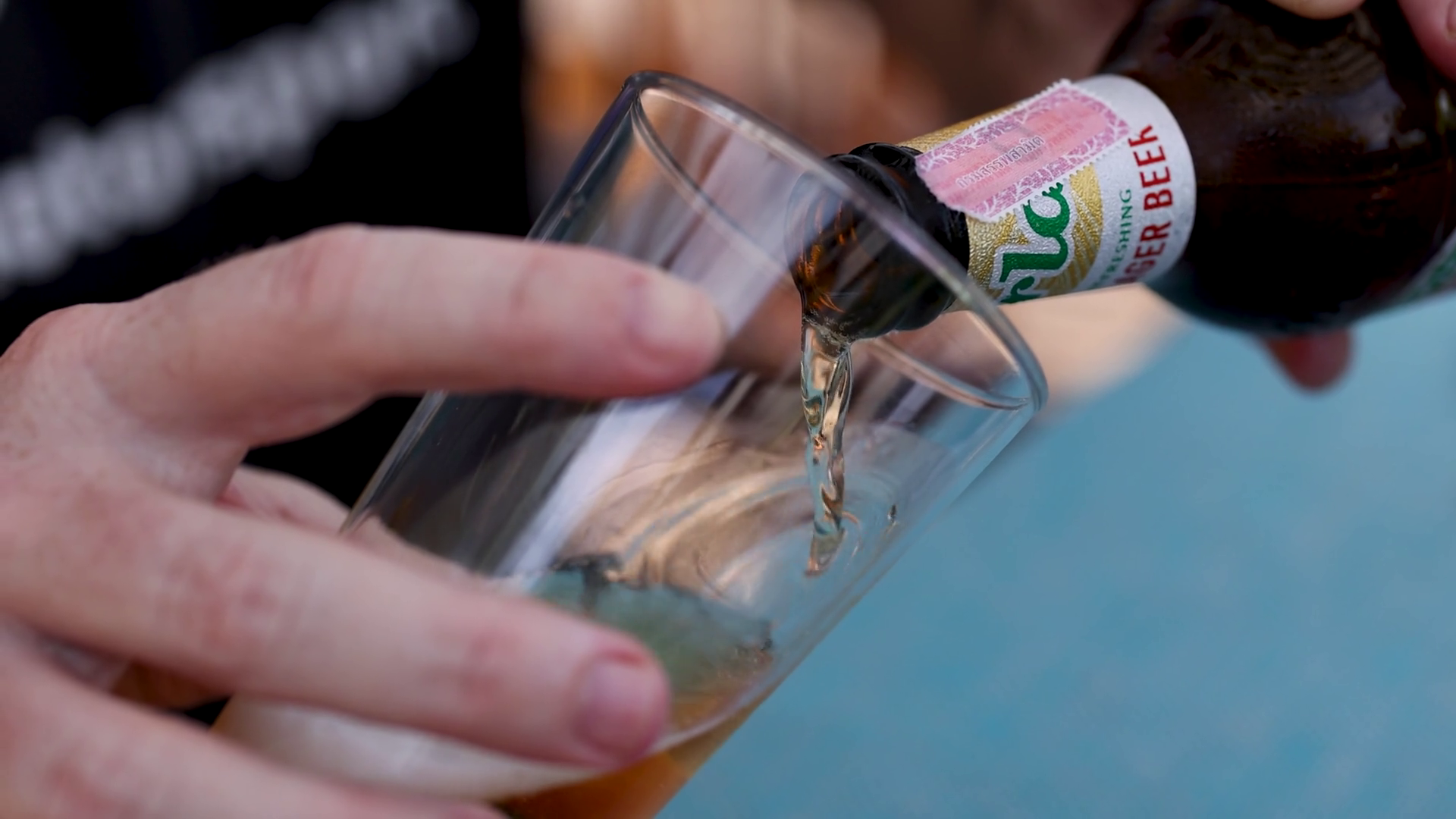 Pouring Beer In Phuket Thailand Stock Footage SBV-352342033 - Storyblocks
