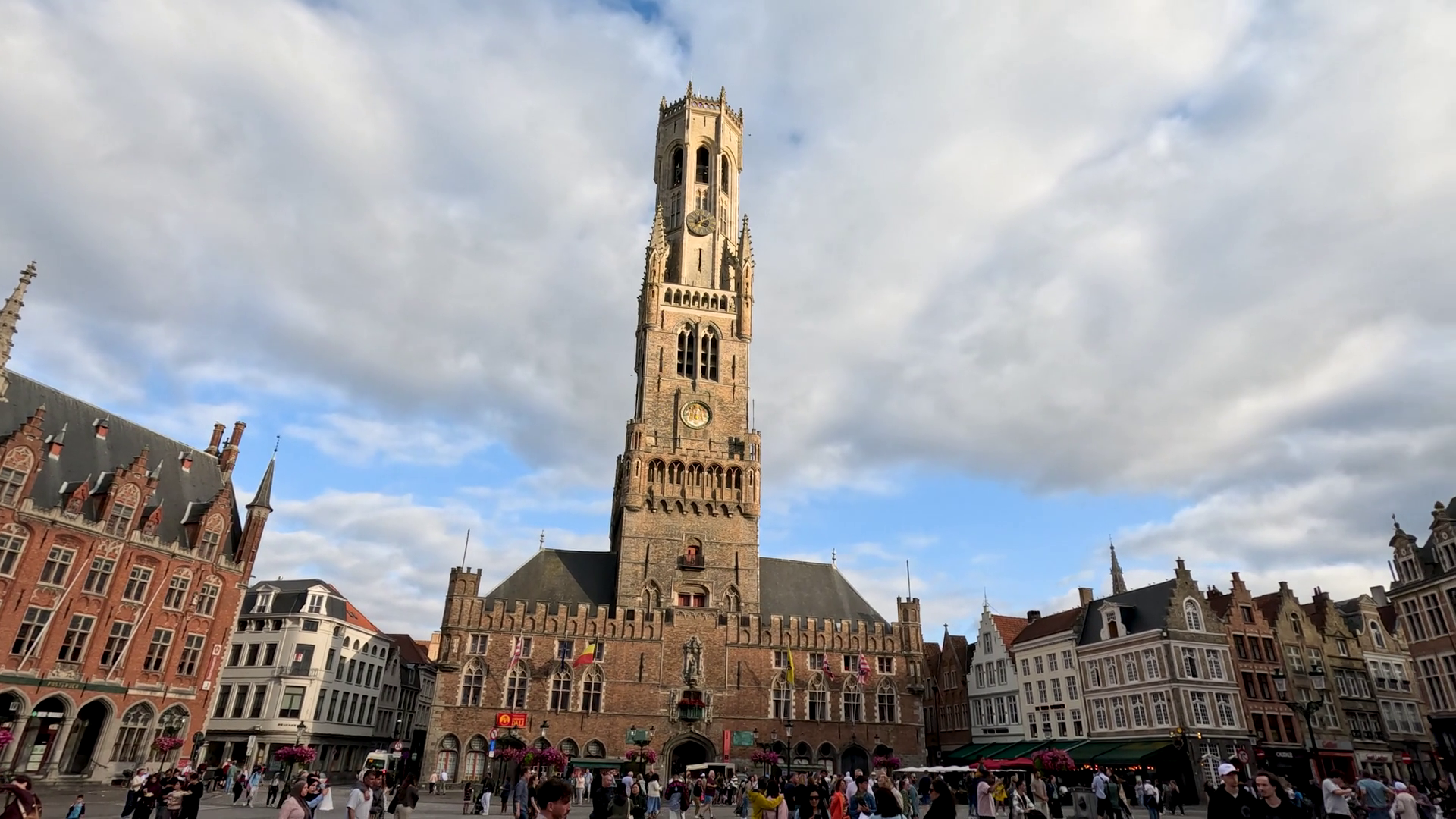 Tilting View Of Belfry Tower Bruges City Stock Footage SBV-352721458 ...