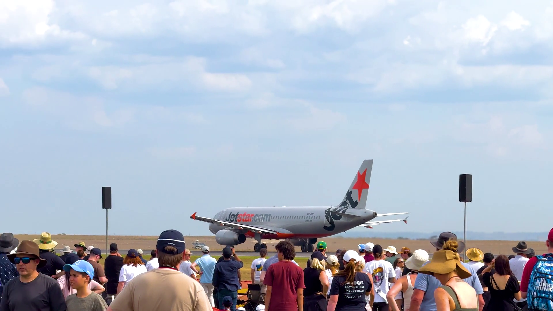 Jetstar Airbus At Avalon Airshow In Geelong Stock Footage SBV-352402823 ...
