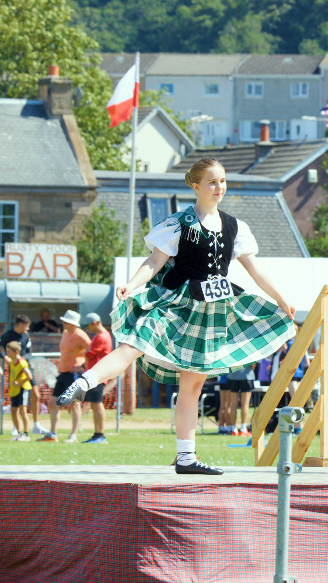Young Dancer Performing Traditional Highland Stock Footage SBV ...