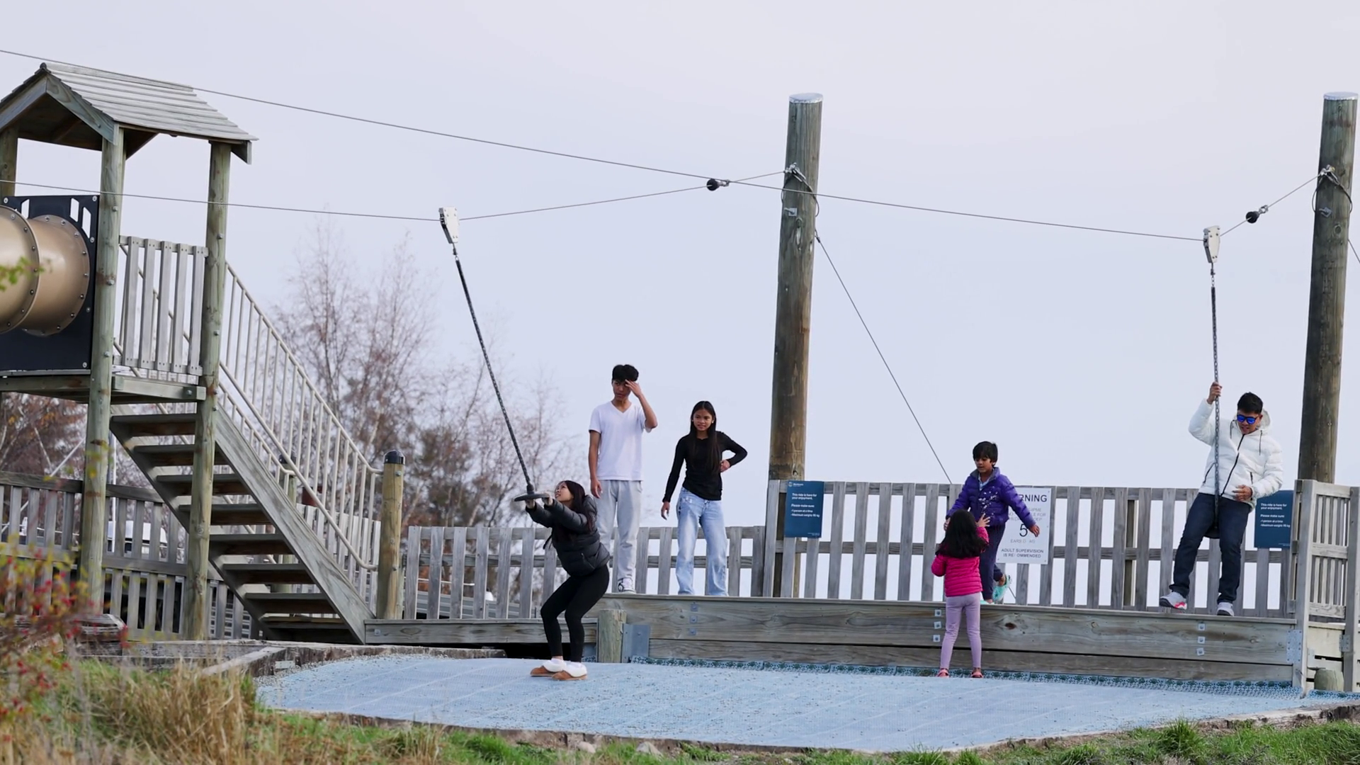 Family Enjoying Playground At Lake Tekapo Stock Footage SBV-352458471 ...
