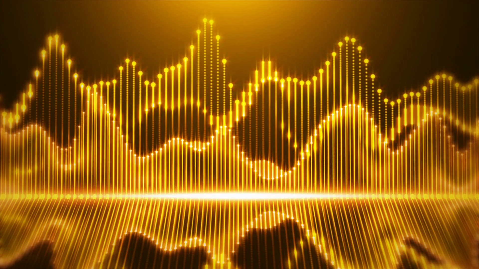 Digital Gold Color Particles Wave Loop Stock Motion Graphics SBV-330752389 - Storyblocks