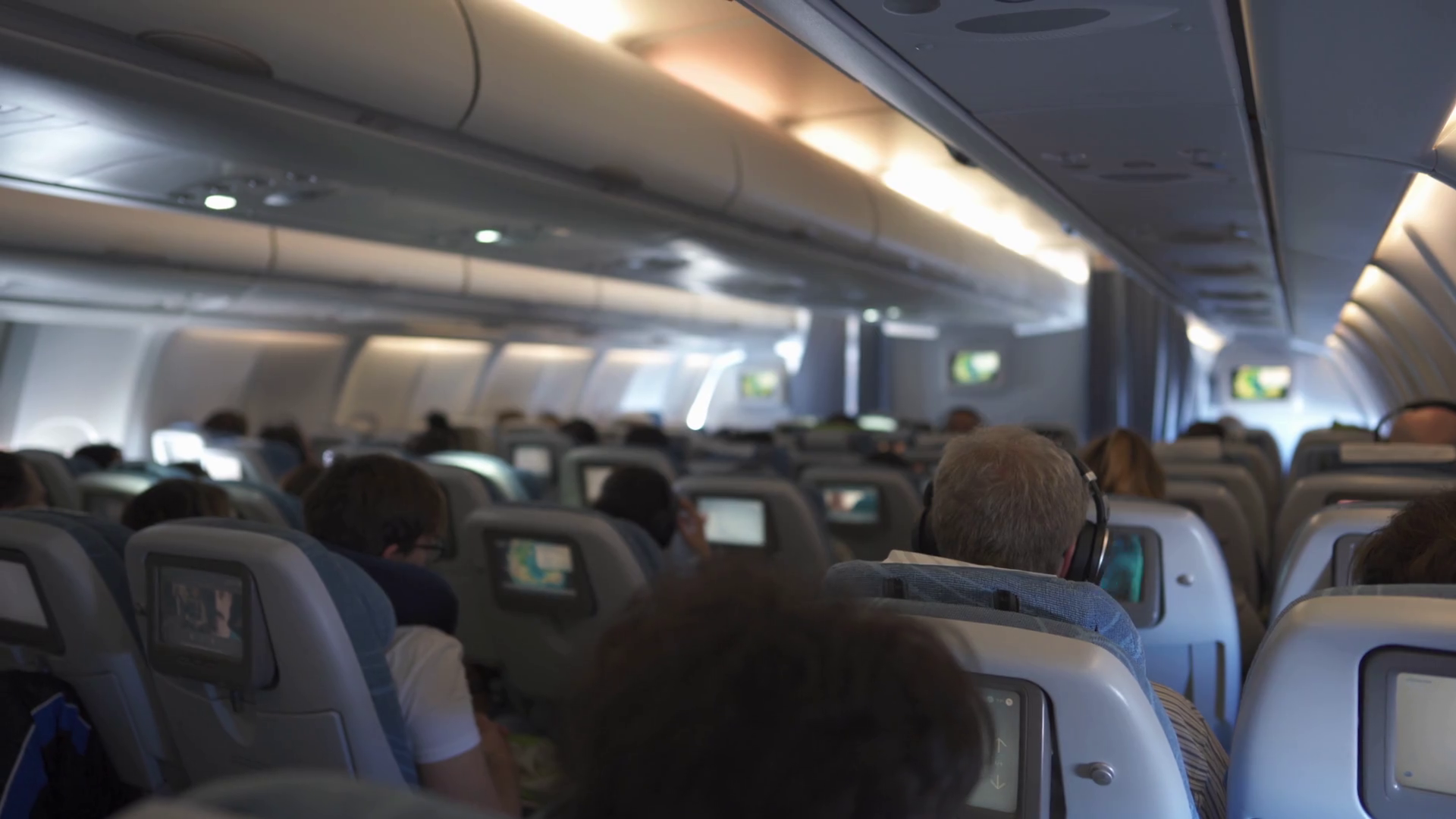 During Flight On Board Stock Footage SBV-335434378 - Storyblocks