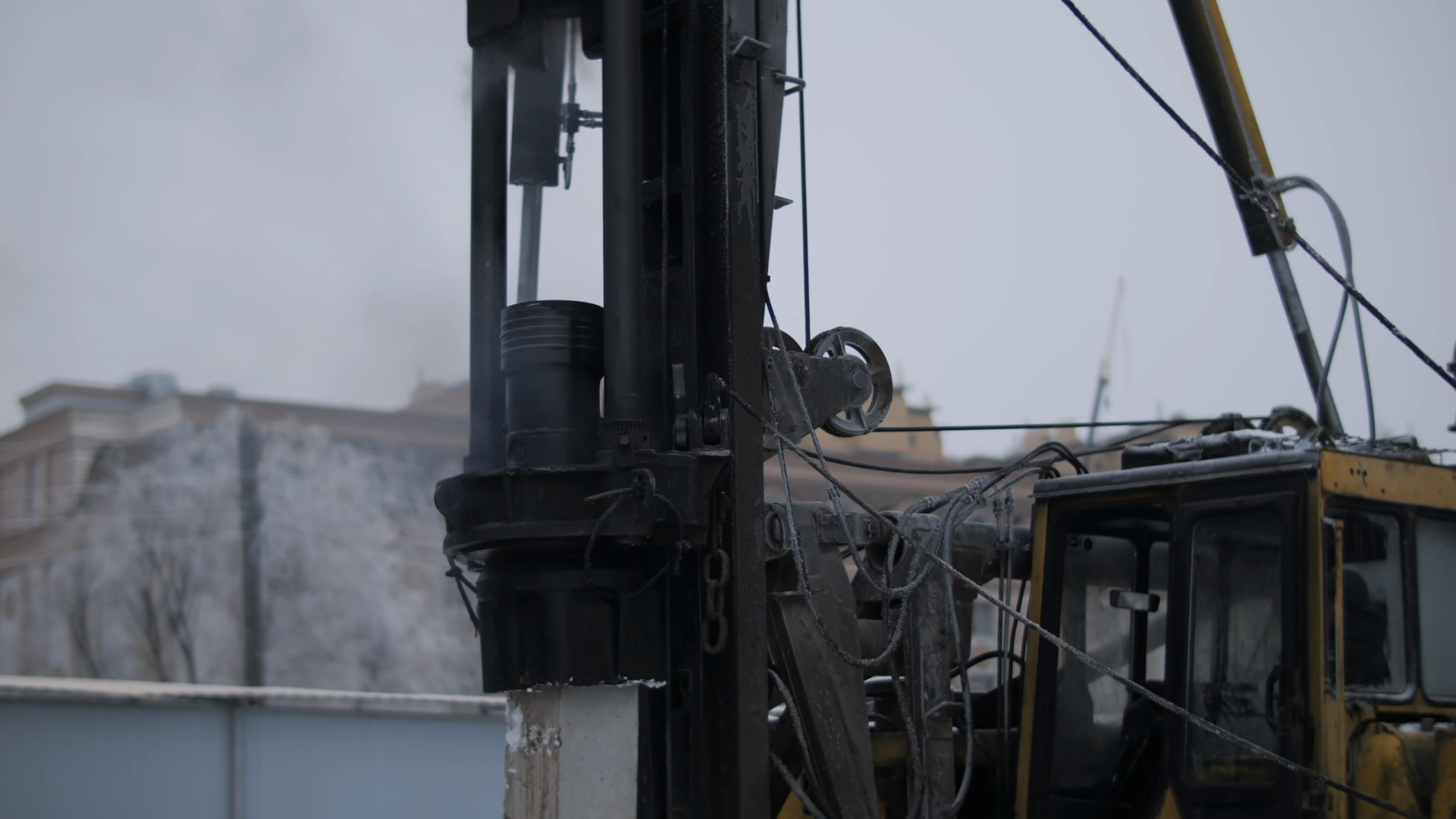 Piling Rig Drilling Foundation Pile In Stock Footage SBV-353738352 ...