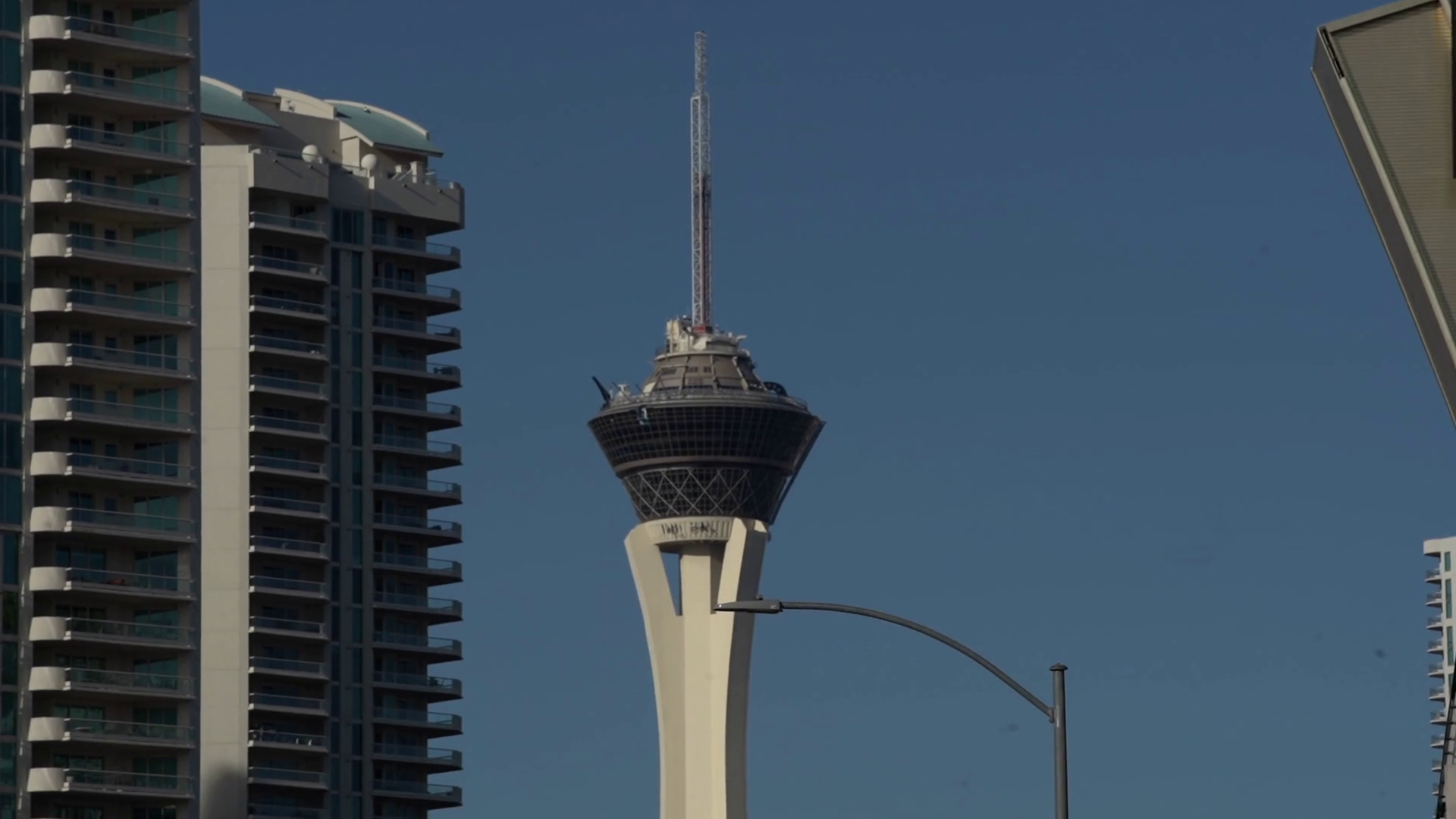 The Strat Building In Las Vegas Strip Nevada Stock Footage SBV ...