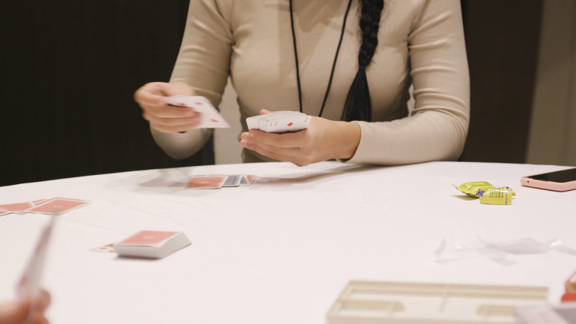 Woman Dealing Cards In Bosnia With Friends Stock Footage SBV-351943917 ...