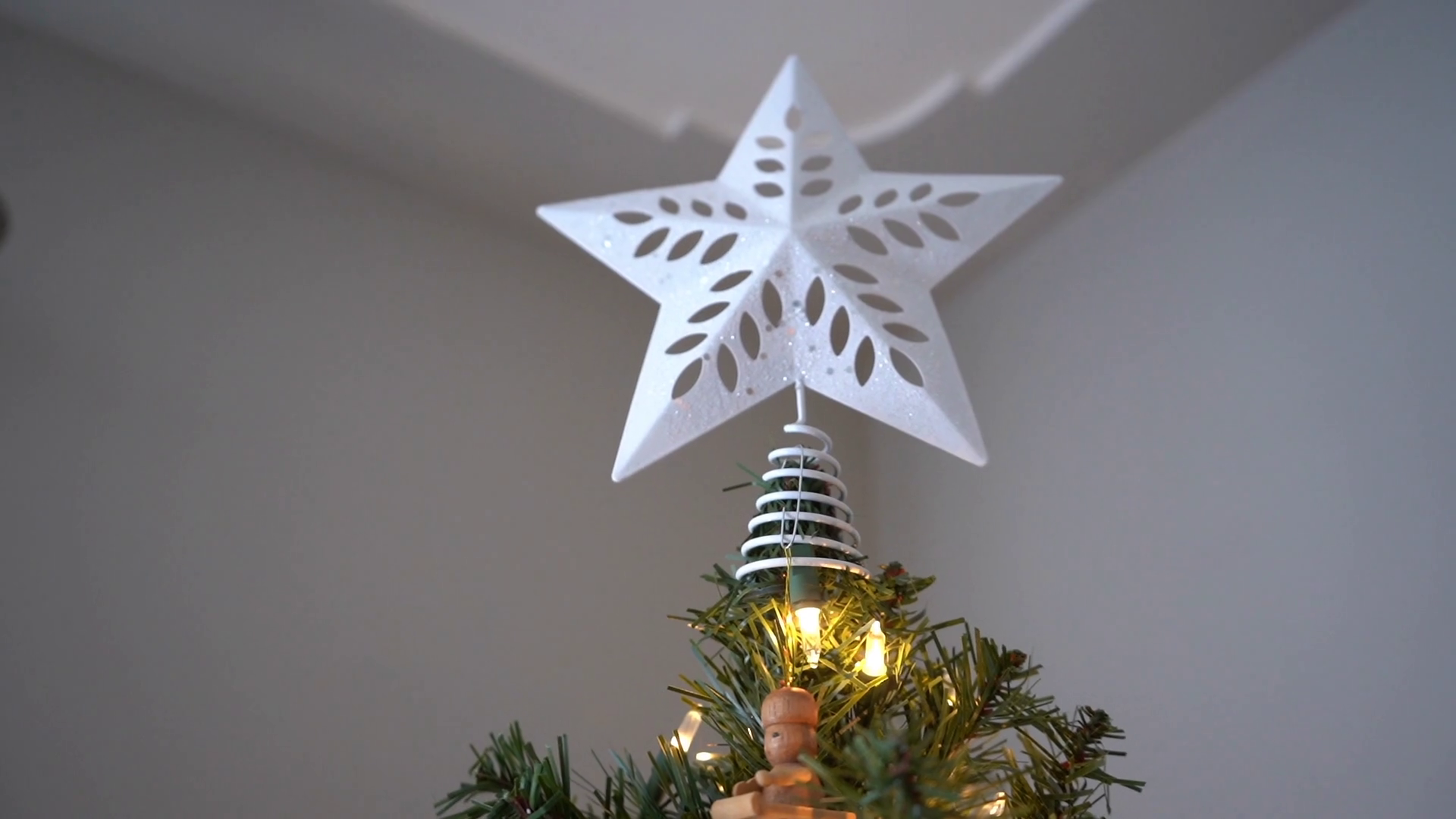 Christmas Tree Star Topper Stock Footage SBV-347345122 - Storyblocks