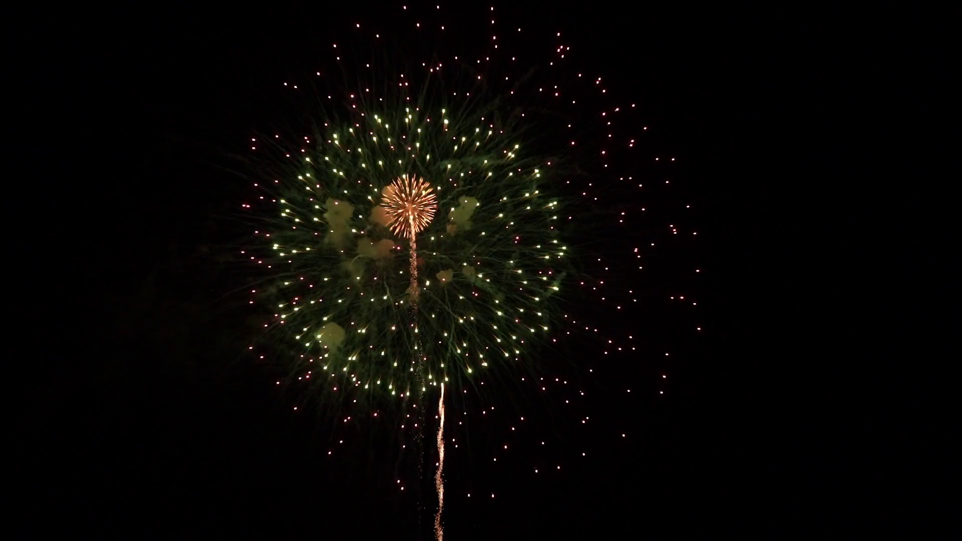 Slow Motion Fireworks Display At Night Stock Footage SBV-351868934 ...