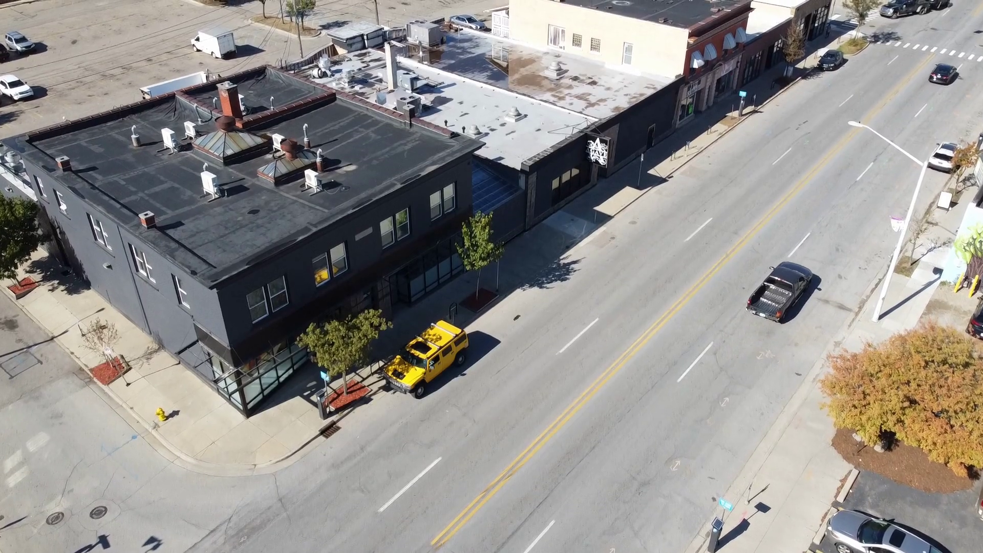 Drone Footage Of Burton Heights Neighborhood Stock Footage SBV ...