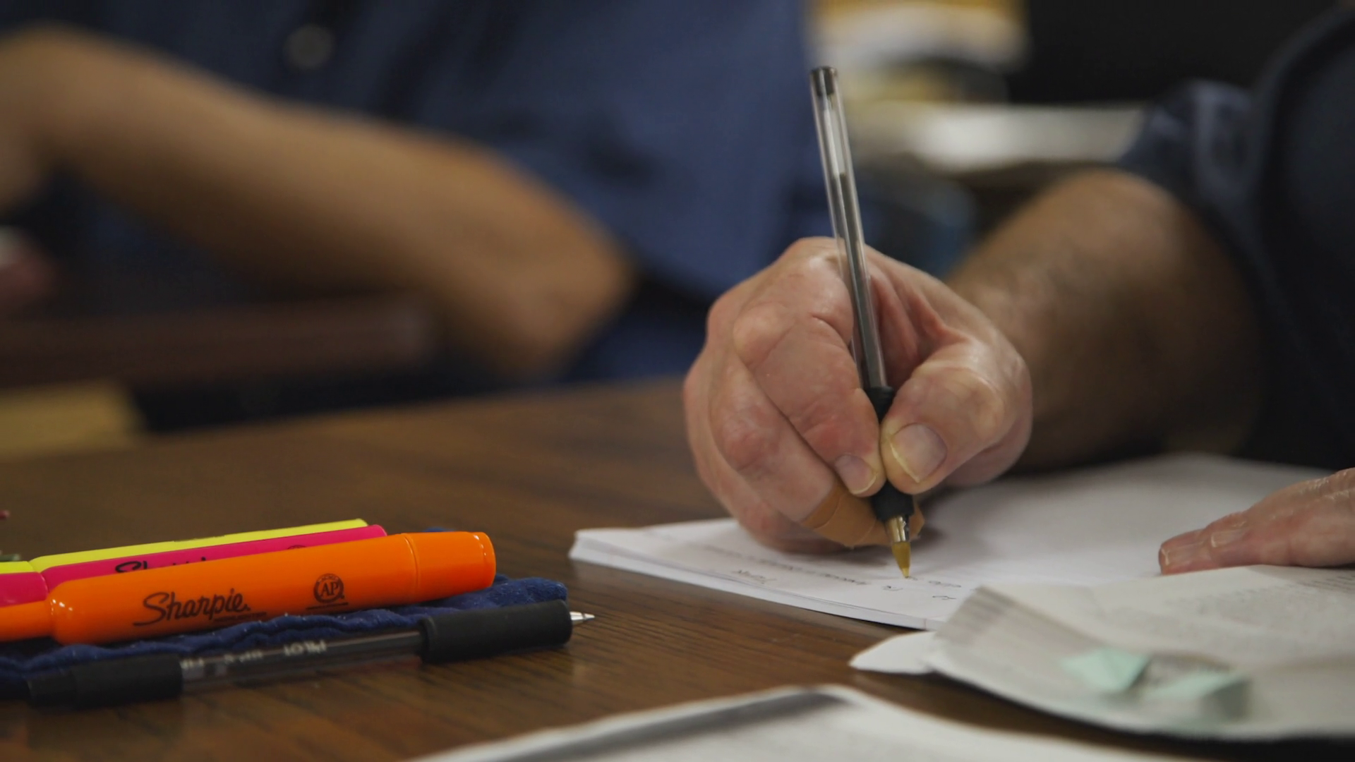Hispanic Latino Prisoner Writing In Prison Stock Footage SBV-351741264 ...