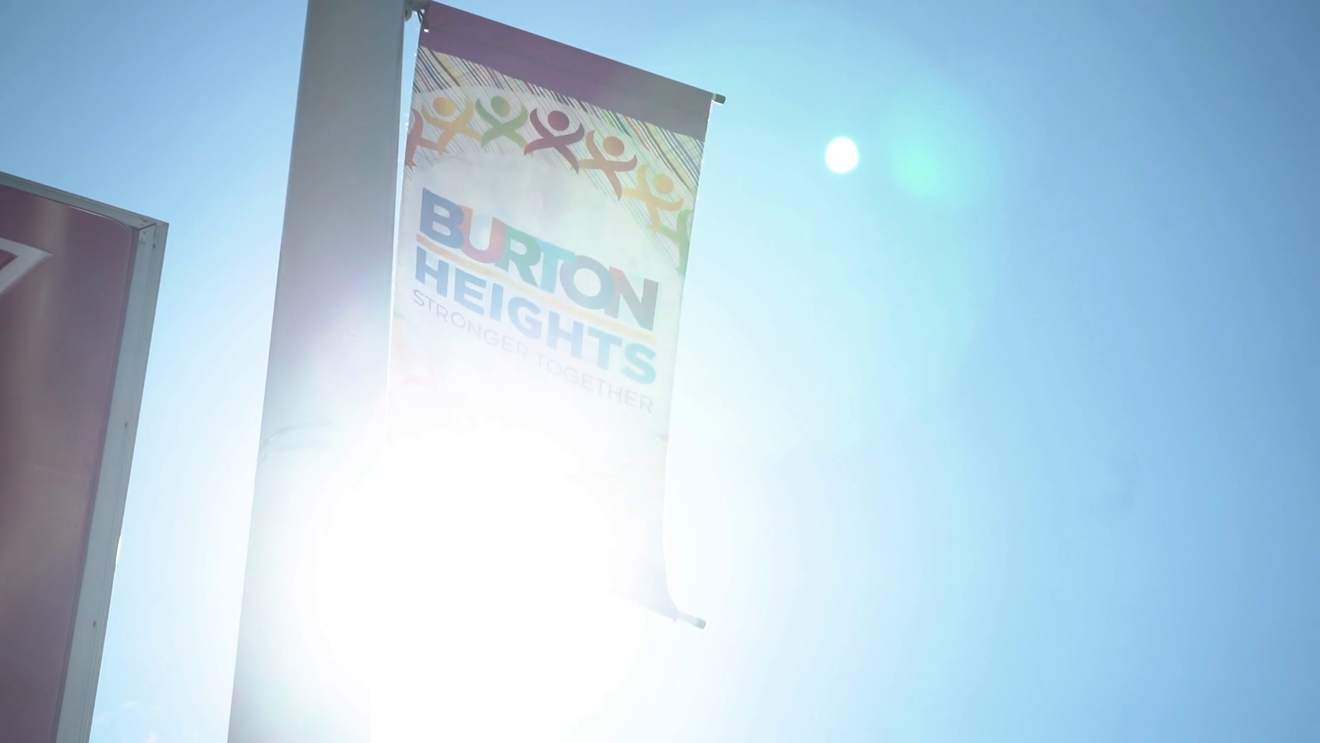Slow Motion Shot Of Burton Heights Sign Stock Footage SBV-351868649 ...