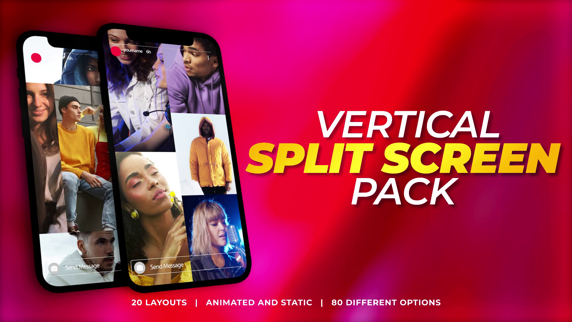 AE Template: Vertical Split Screen Presets SBV-347239720 - Storyblocks