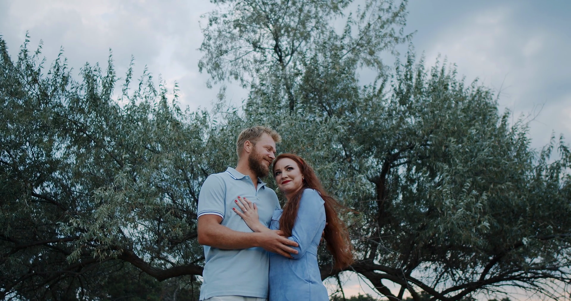 A Romantic Embrace Beneath Olive Tree Amidst Stock Footage SBV ...