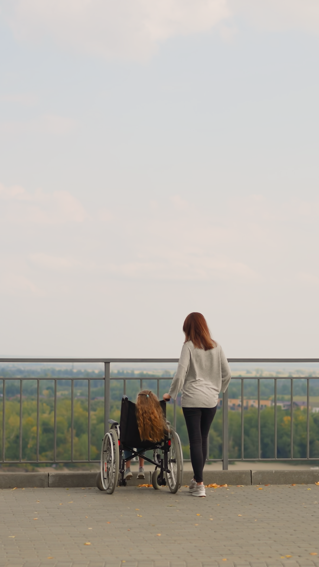 Redhead Woman Little Girl With Disability Stock Footage SBV-353172532 ...