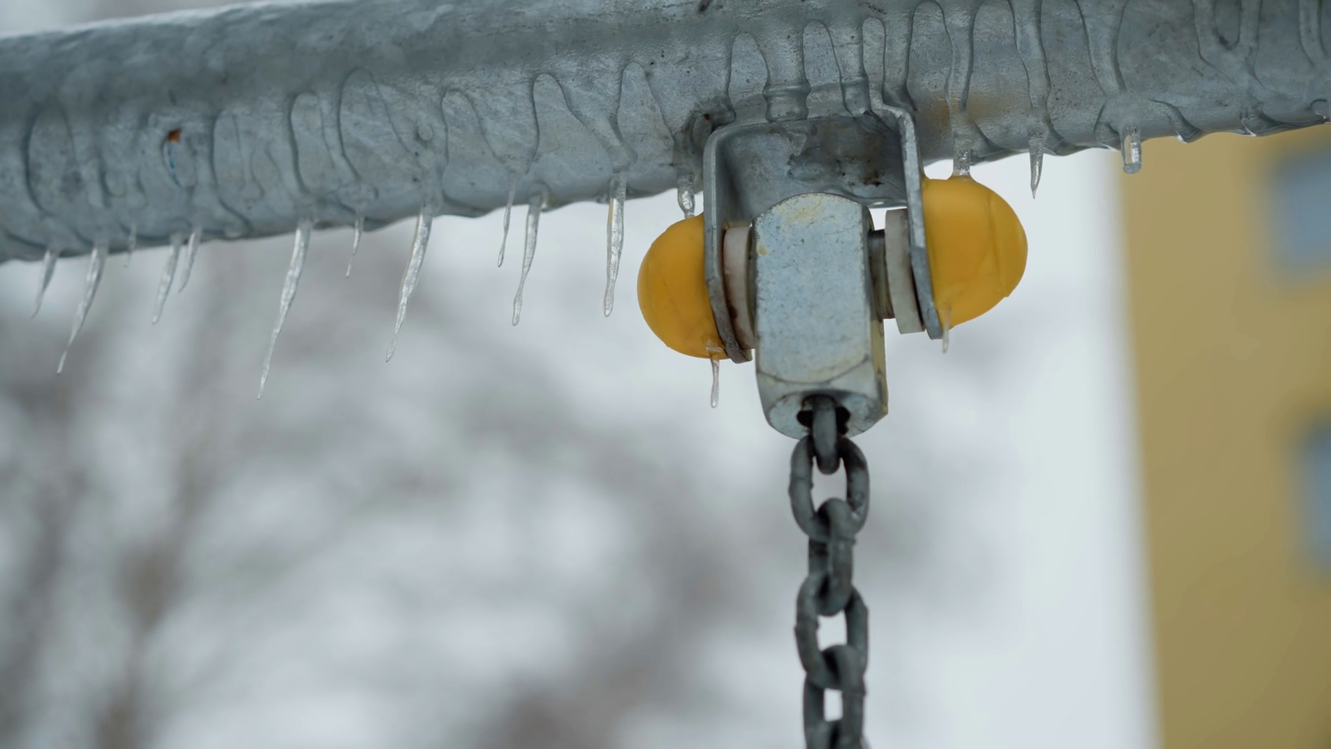 Close-up Of Metallic Swing Chain Joint With Stock Footage SBV-351751296 ...