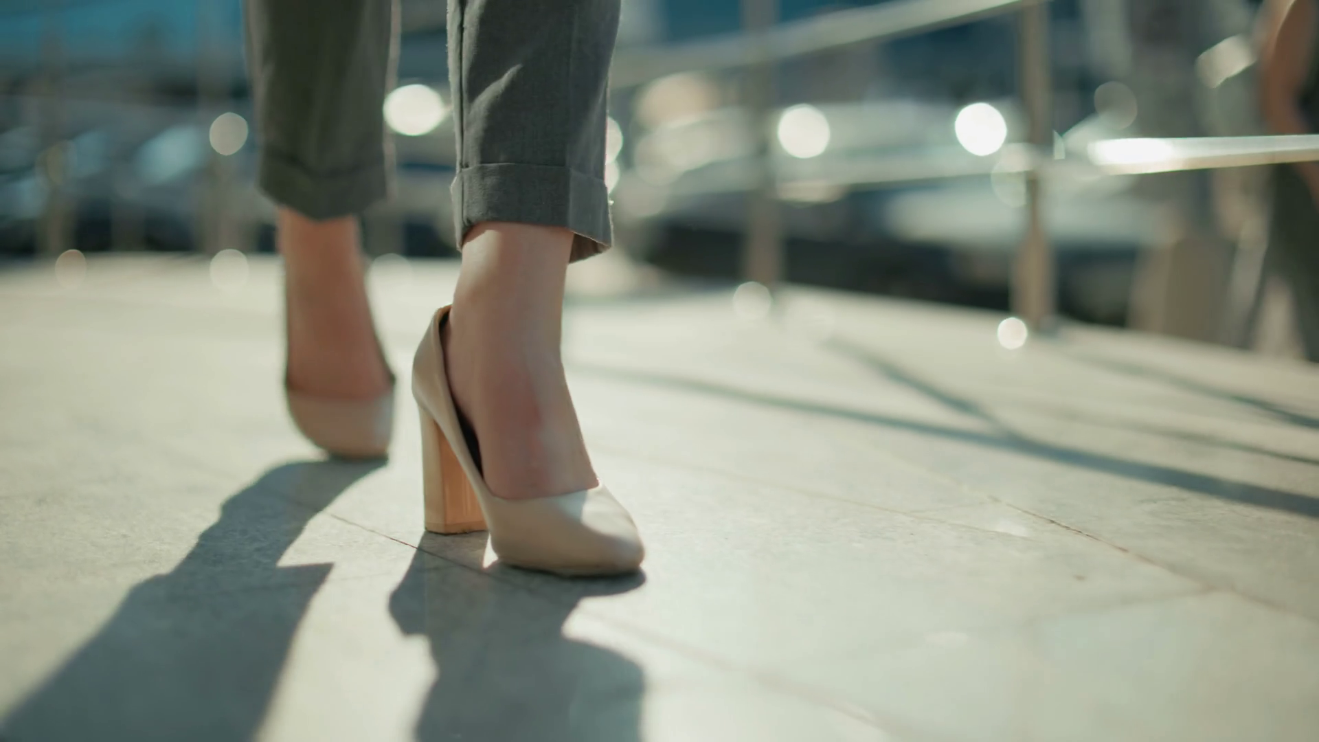Close Up Leg View Of Woman Wearing Heels Stock Footage SBV-351937338 ...