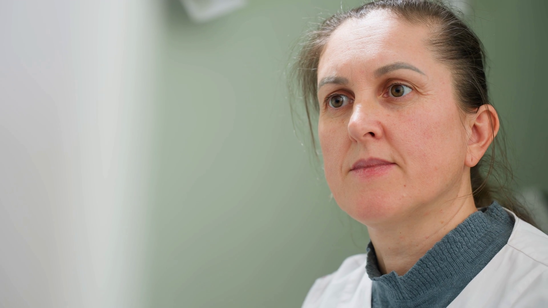 Matron In Lab Coat Attentively Making Stock Footage SBV-351966094 ...