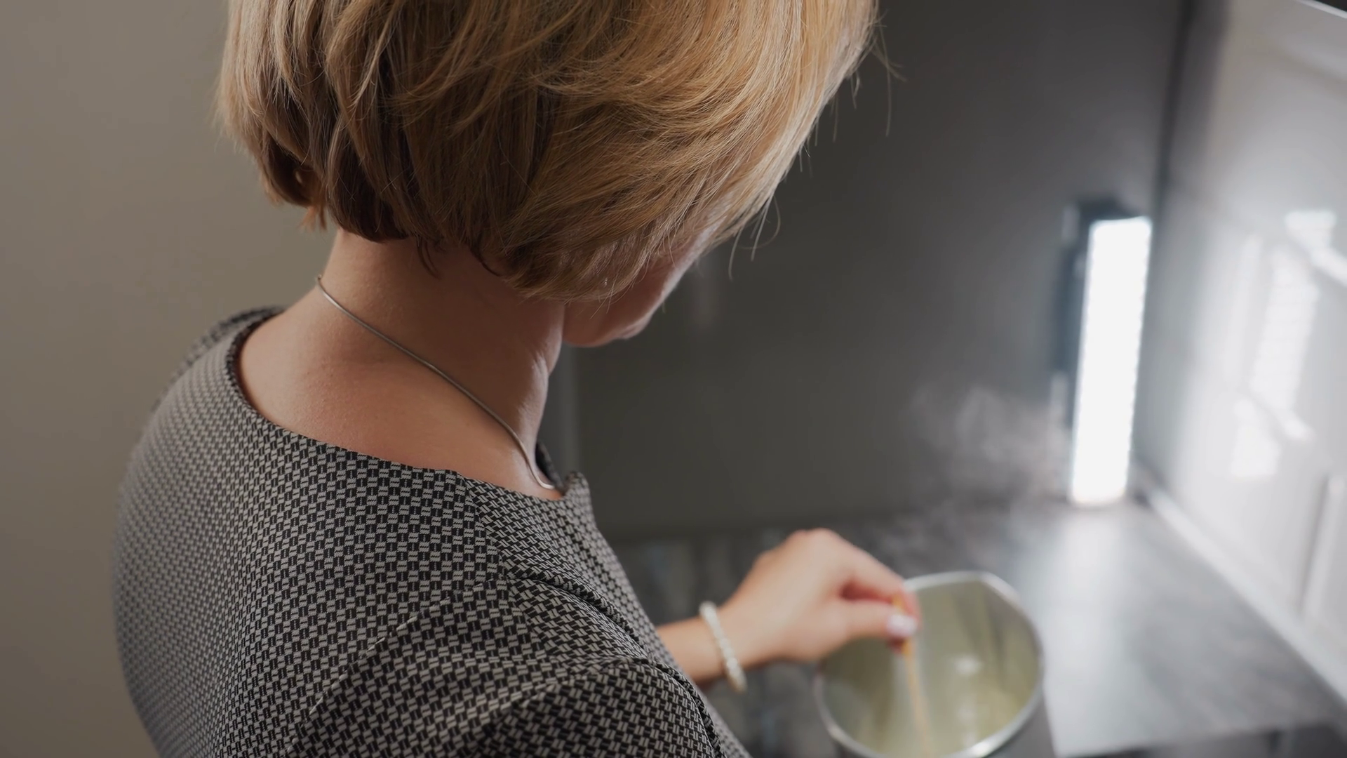 Side View Of Female Baker With Short Bob Stock Footage SBV-352012982 ...