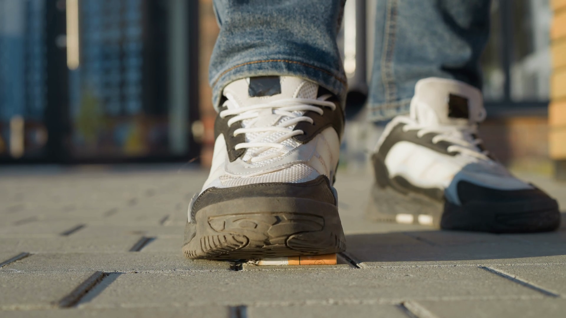 Close Up Of Cigarette Being Crushed Under Stock Footage SBV-352055540 ...