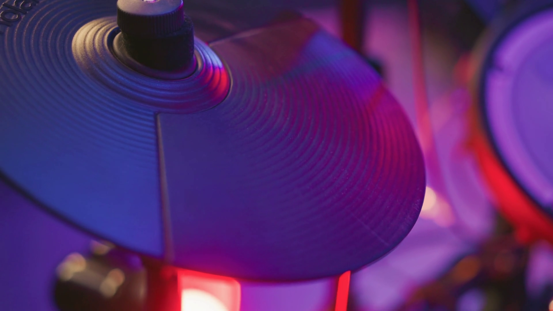 Close Up Of Digital Cymbal Being Struck Stock Footage SBV-352069031 ...