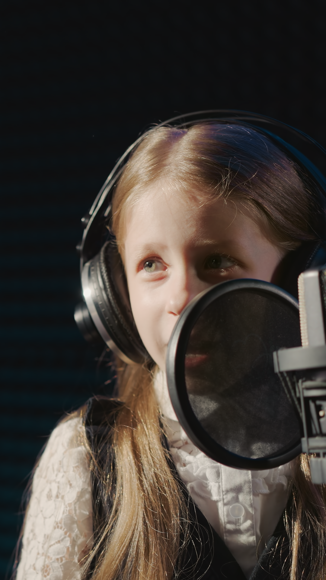 Child Mentor Sing In Unison Closeup Joyous Stock Footage SBV-353240807 ...