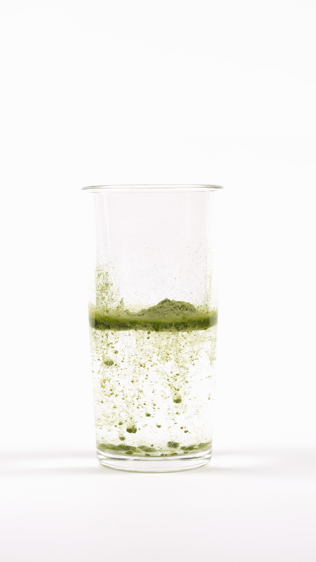 Transparent Glass With Green Powder Being Stock Footage SBV-353064313 ...
