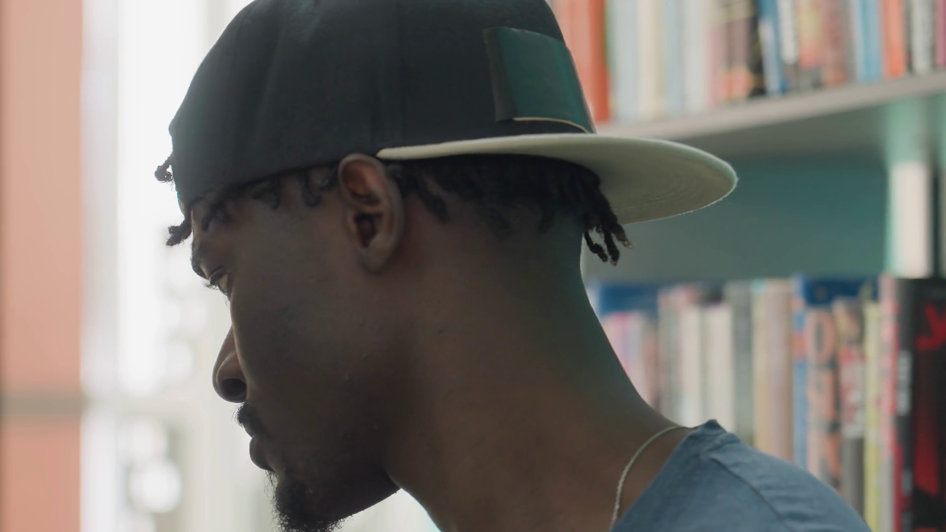 Close Up Side Profile Of College Student In Stock Footage SBV-352659868 ...