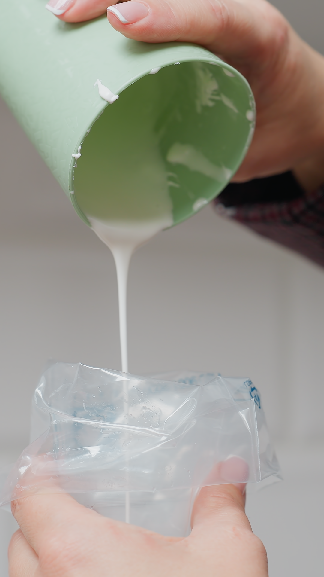 Close-up Of Woman Turning Creamy Yogurt Into Stock Footage SBV ...