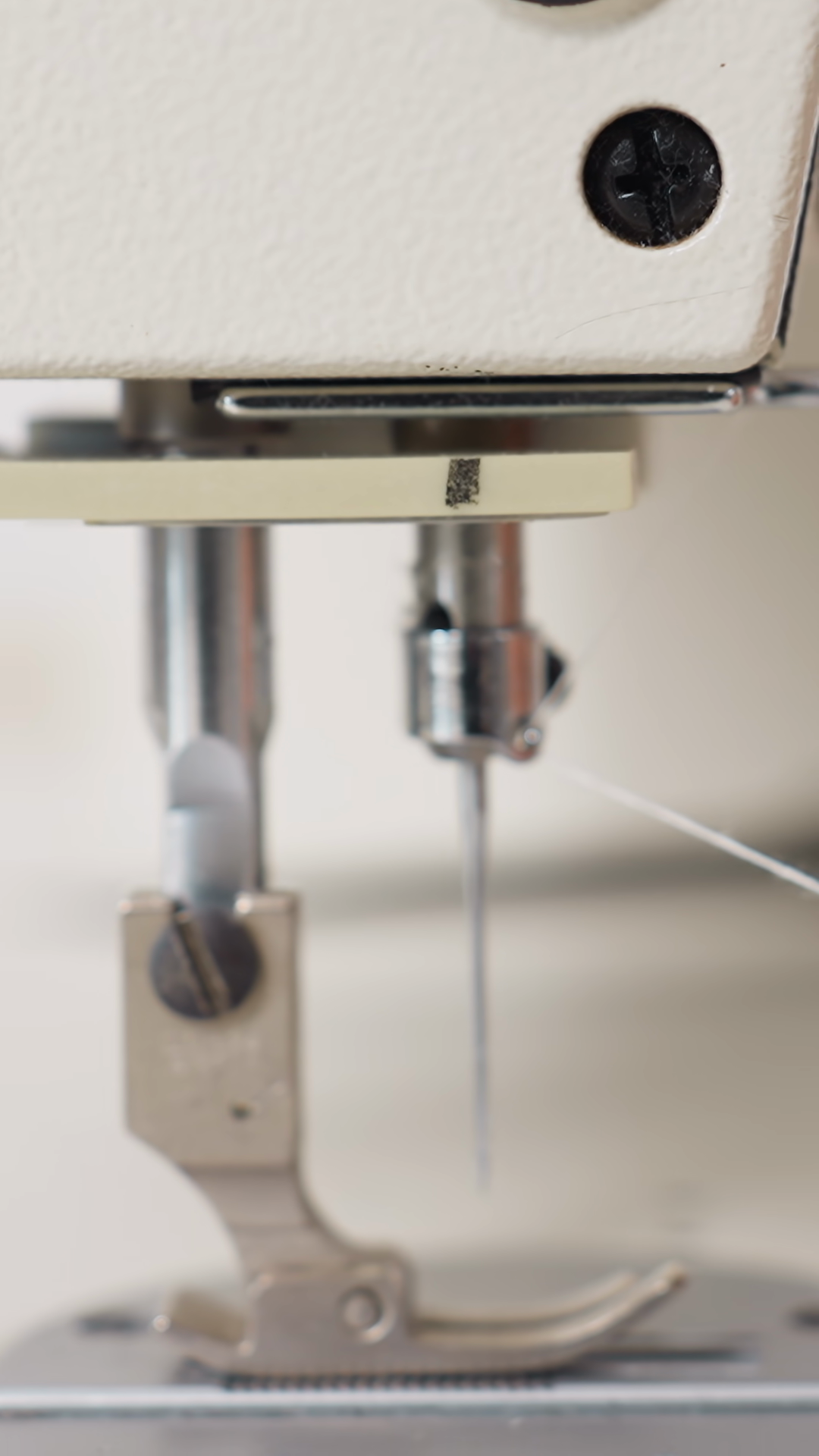 Closeup Sewing Machine Needle Thread Stock Footage SBV-353500023 ...