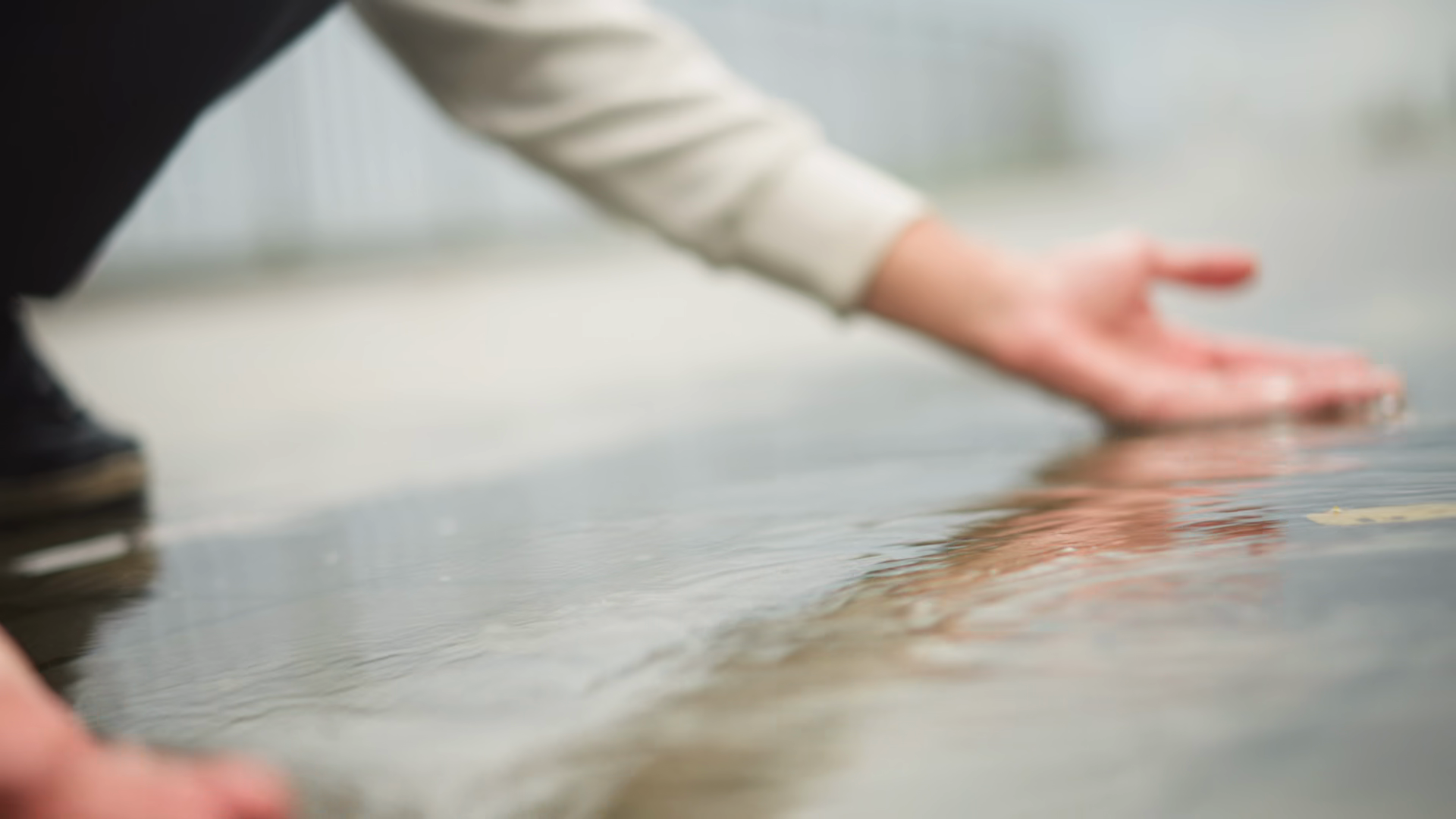 Caucasian Hands Gathering Puddle Water Stock Footage SBV-353544340 ...