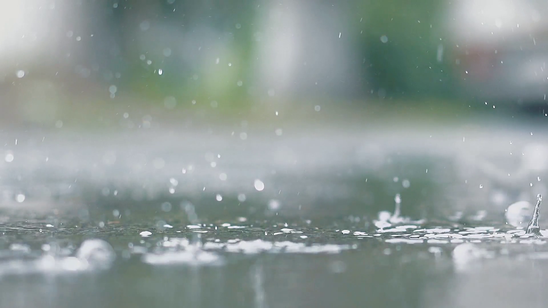 It Is Raining Outside Rain Drops Break In Stock Footage SBV-347344509 ...