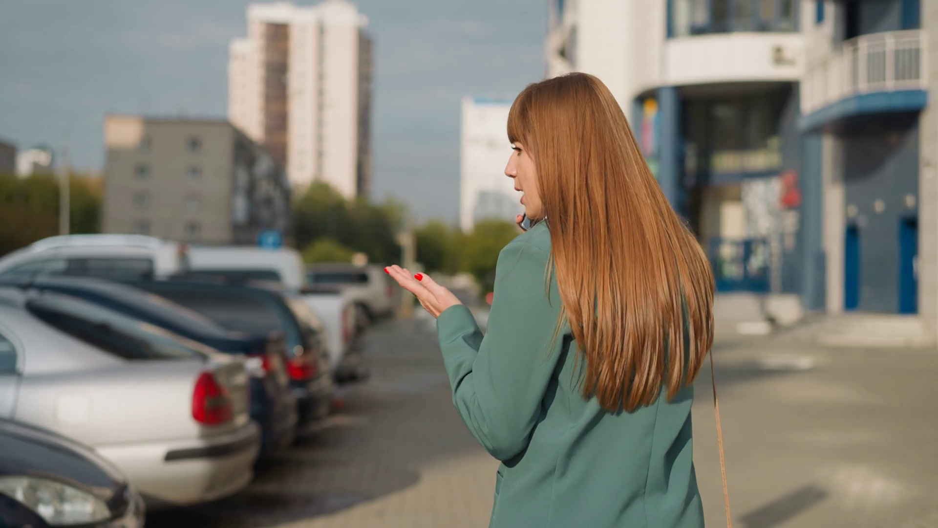 Restless Young Female With Straight Long Stock Footage SBV-347609162 ...