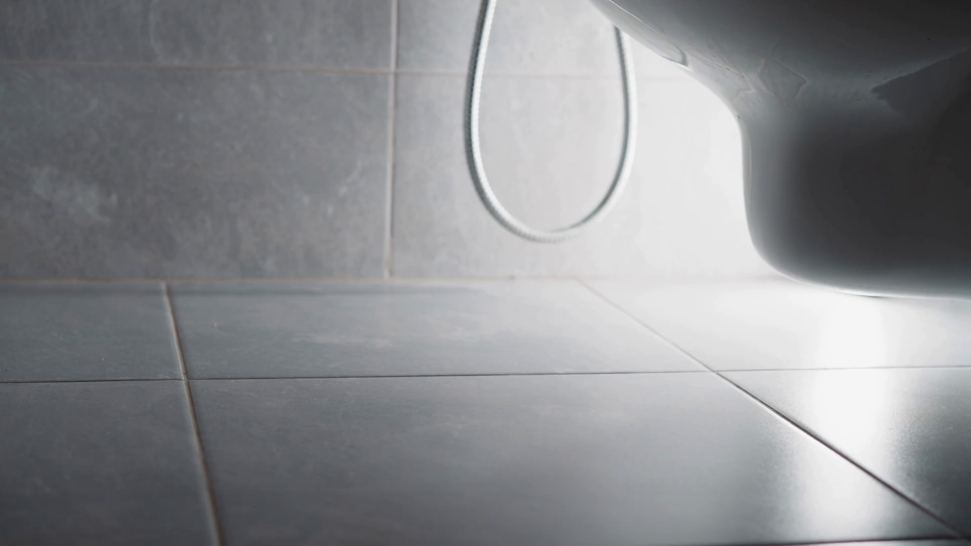 Young Woman Approaches Toilet With Bare Feet Stock Footage SBV ...