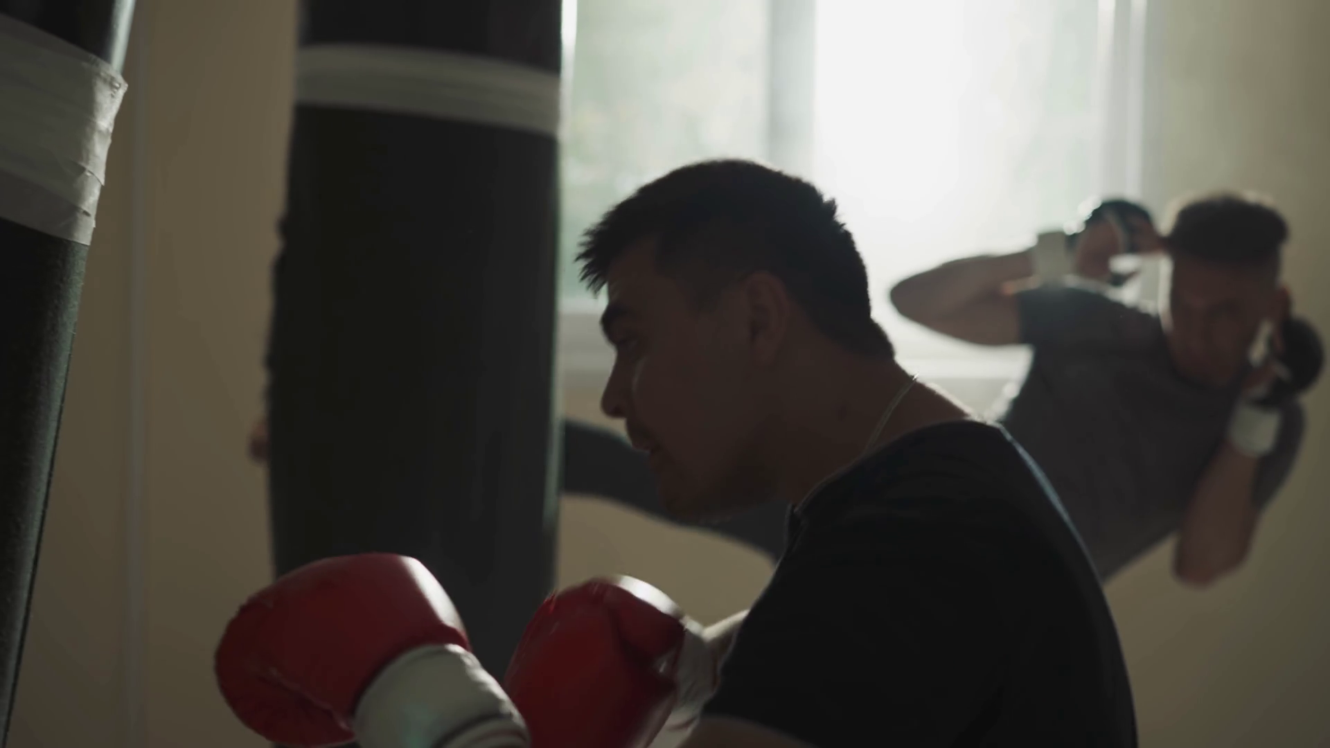 Men Silhouettes Participate In Boxing Stock Footage SBV-348690323 ...