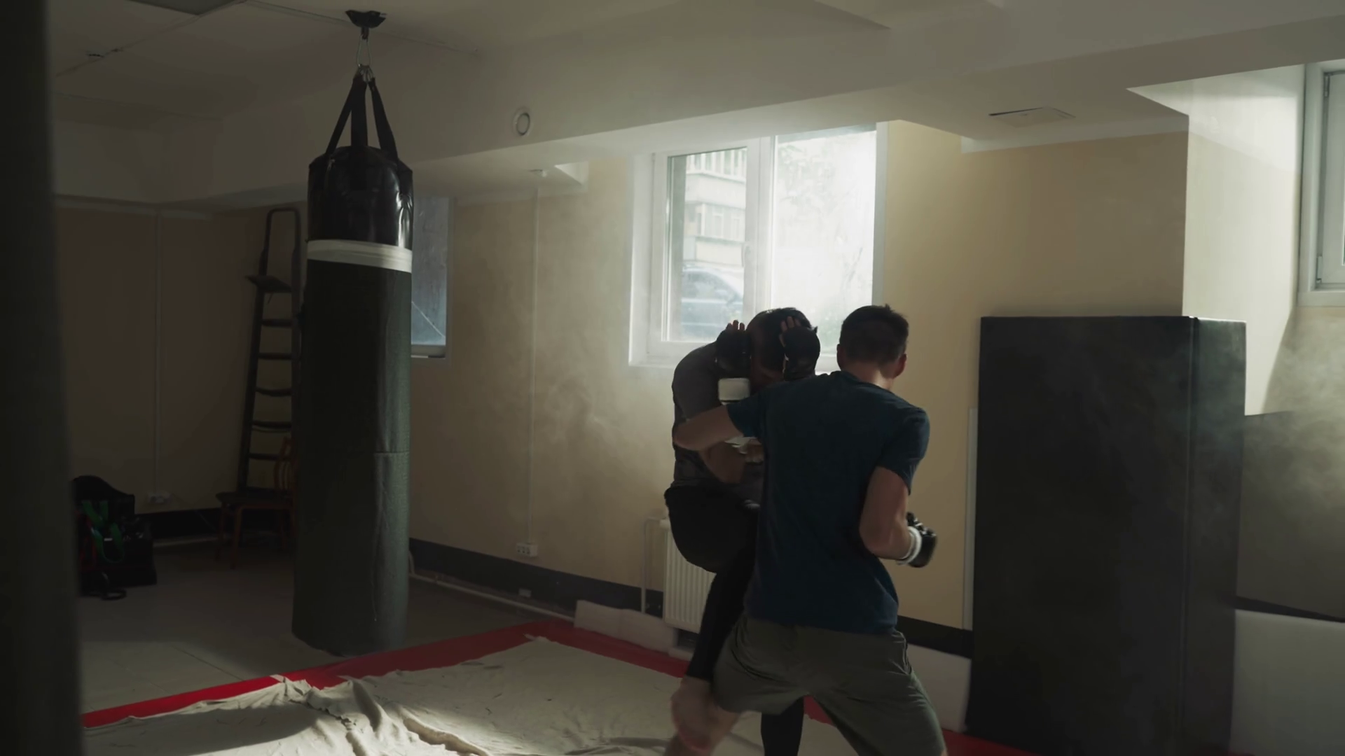 Boxers Train Attack Reaction At Sparring In Stock Footage SBV-348690894 ...