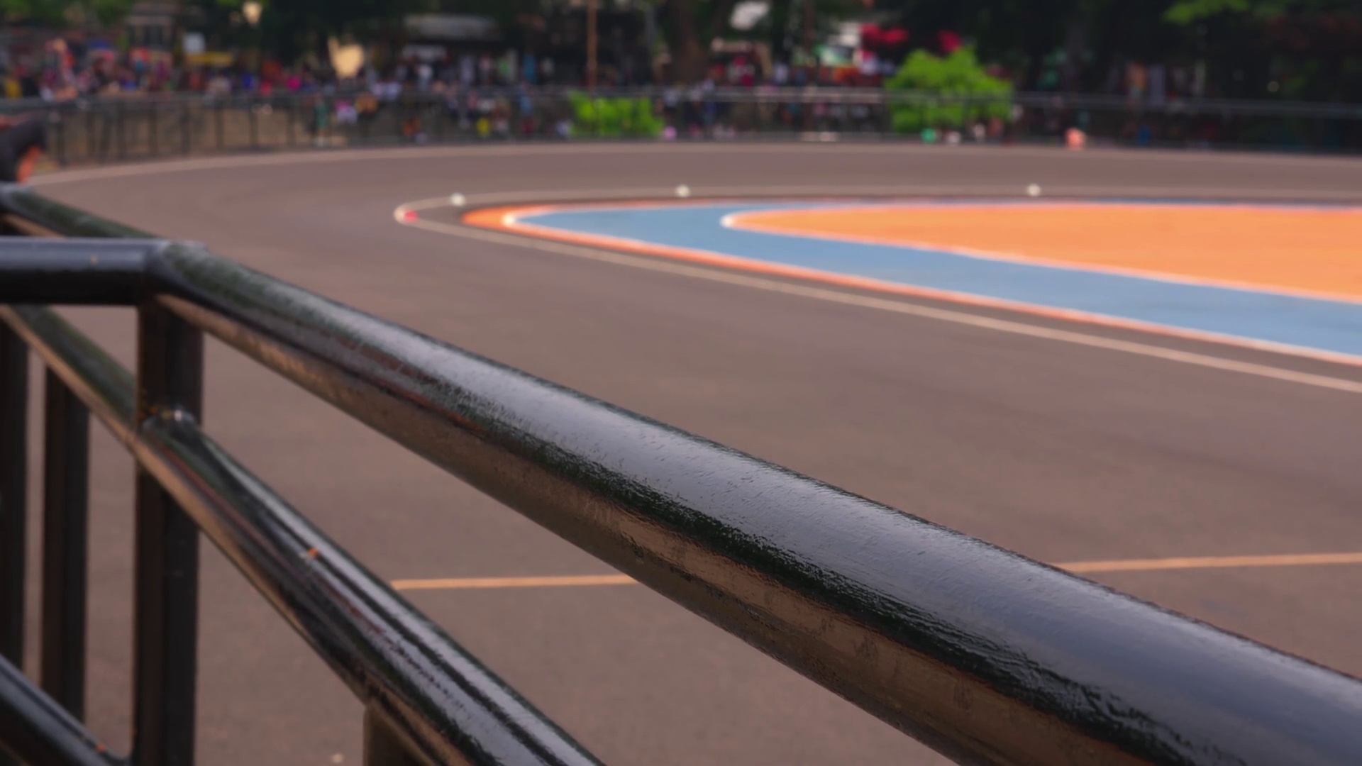Close-up Of Railing At Sports Court Stock Footage SBV-351716105 ...