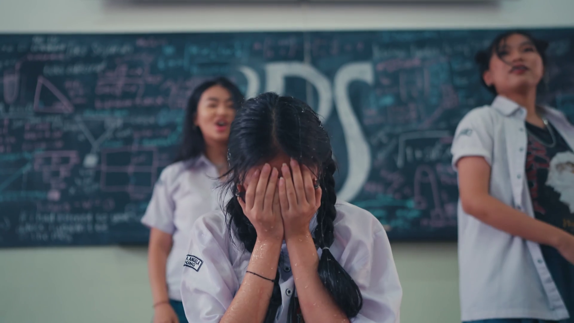 A Female Student Cries In Class Being Stock Footage SBV-347752992 ...