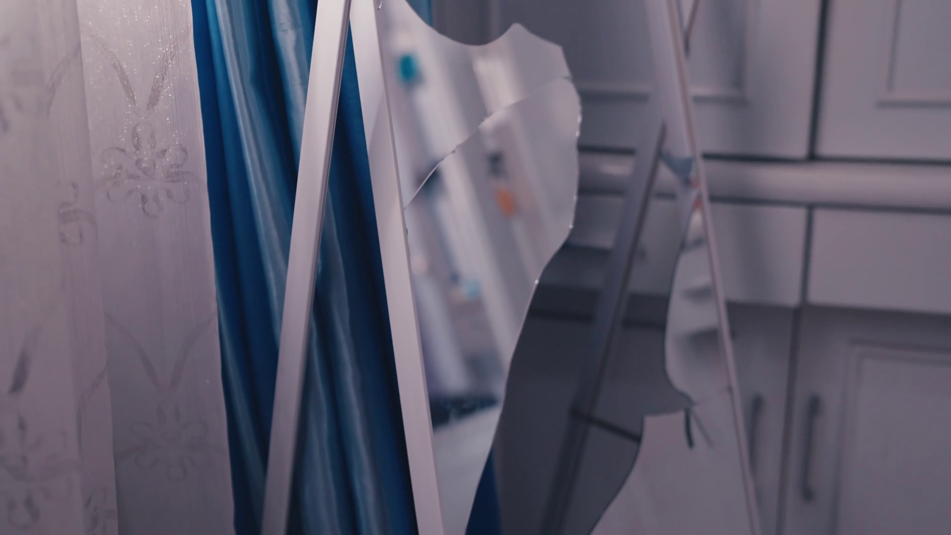 An Asian Woman Got Angry Smashed Mirror With Stock Footage SBV ...