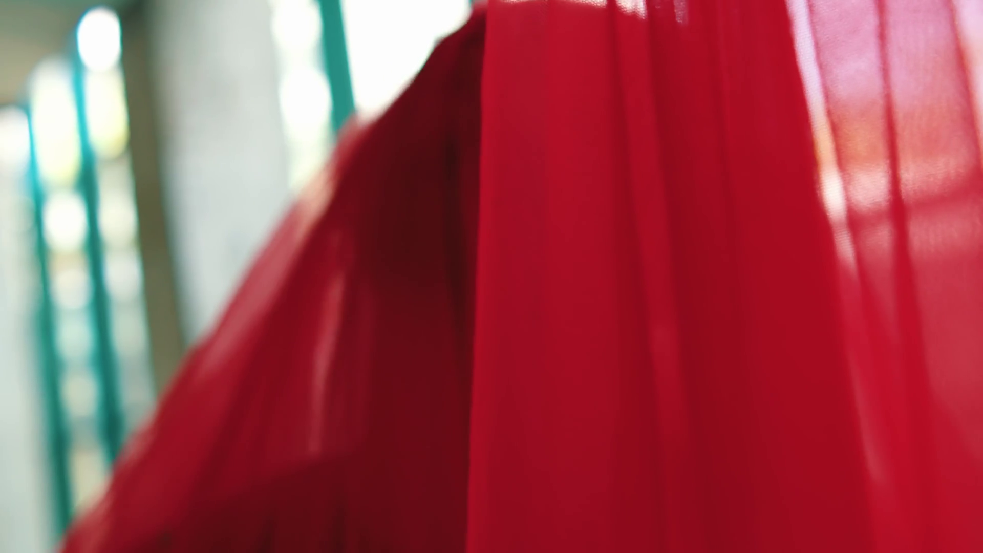 An Asian Man In Red Cloth Dances With Lithe Stock Footage SBV-348462600 ...