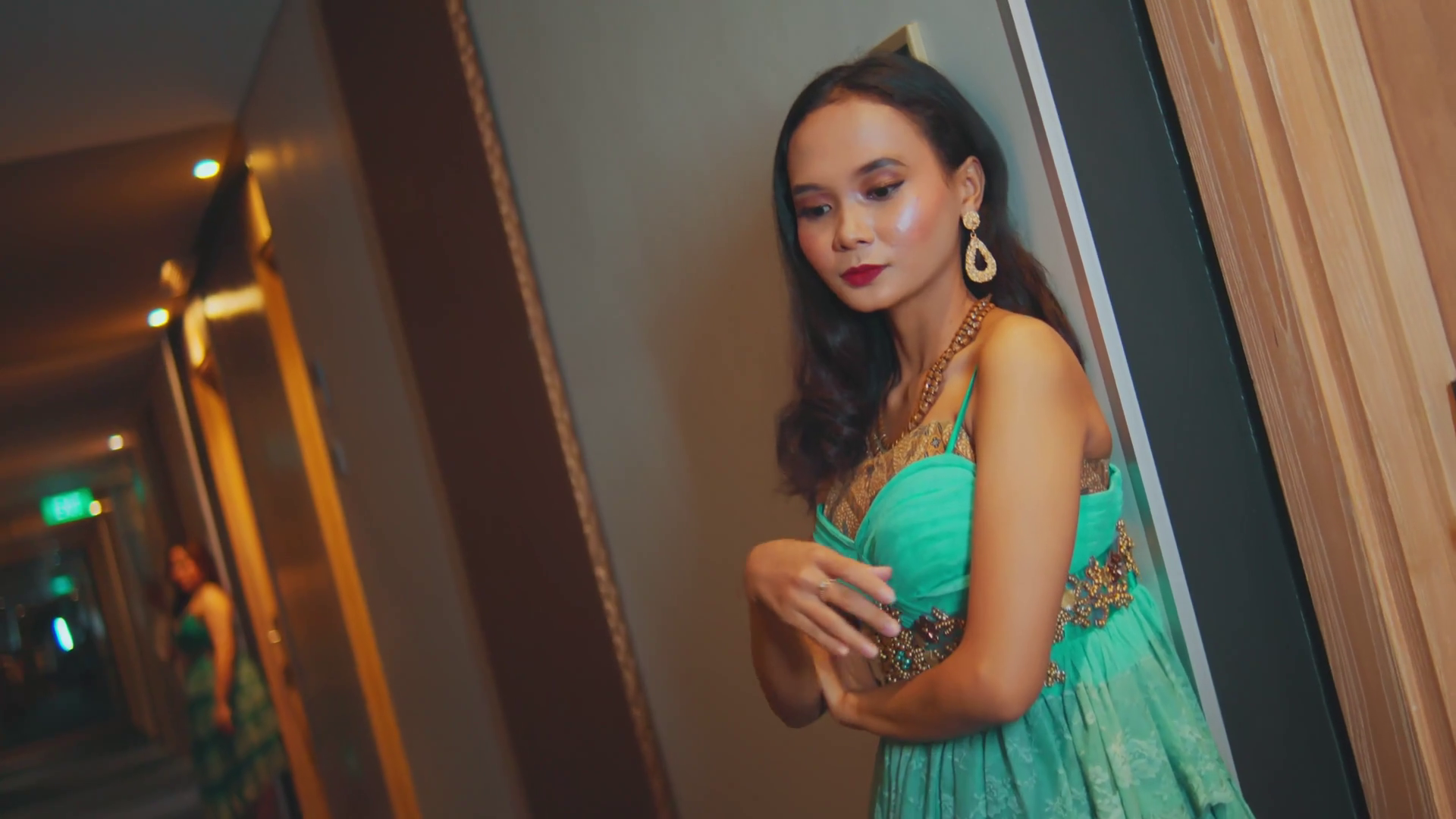 A Group Of Ladies Of Night Walking In Hotel Stock Footage SBV-348410257 ...