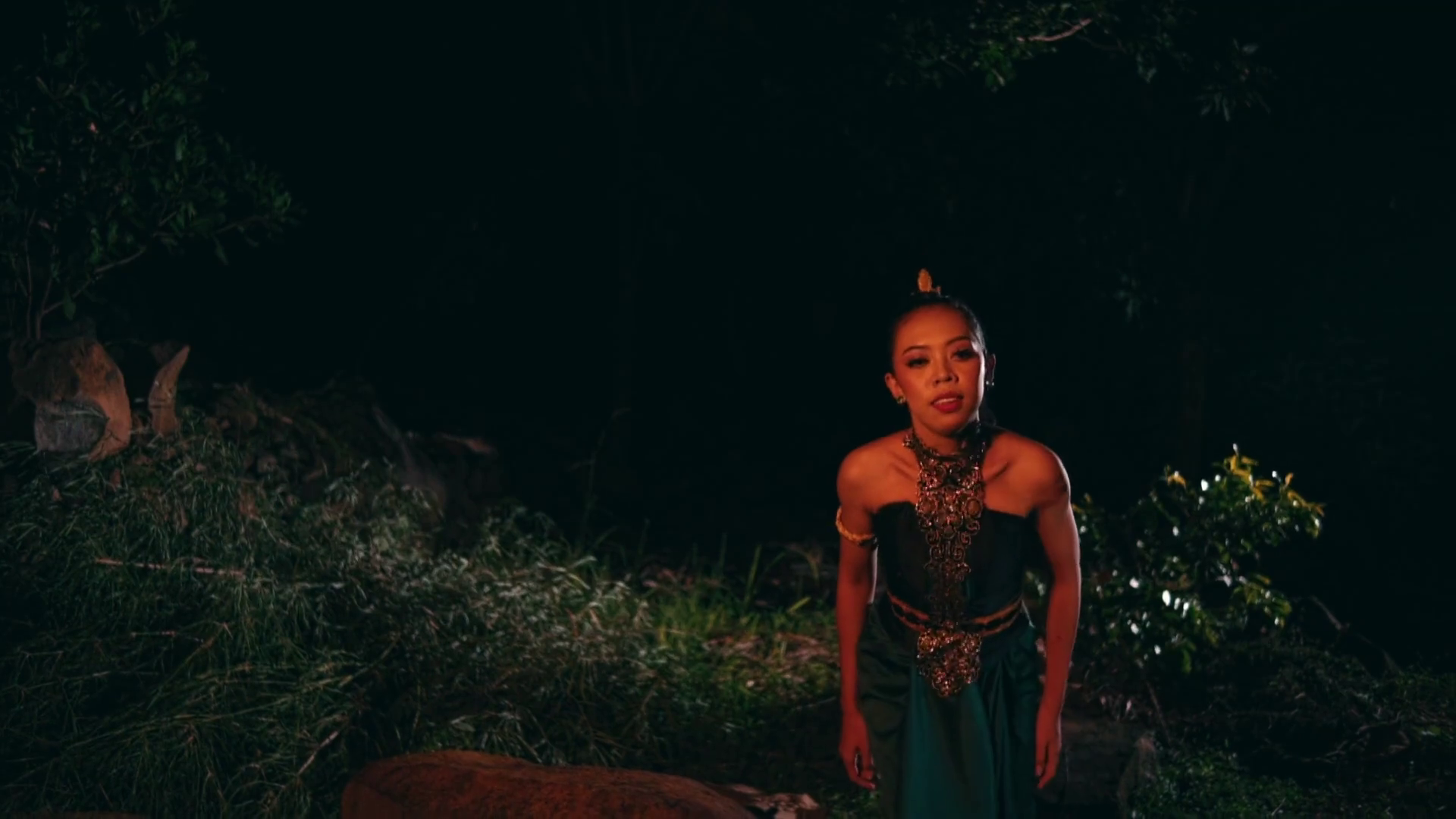 An Asian Woman Cries Is About To Sit On Rock Stock Footage SBV ...