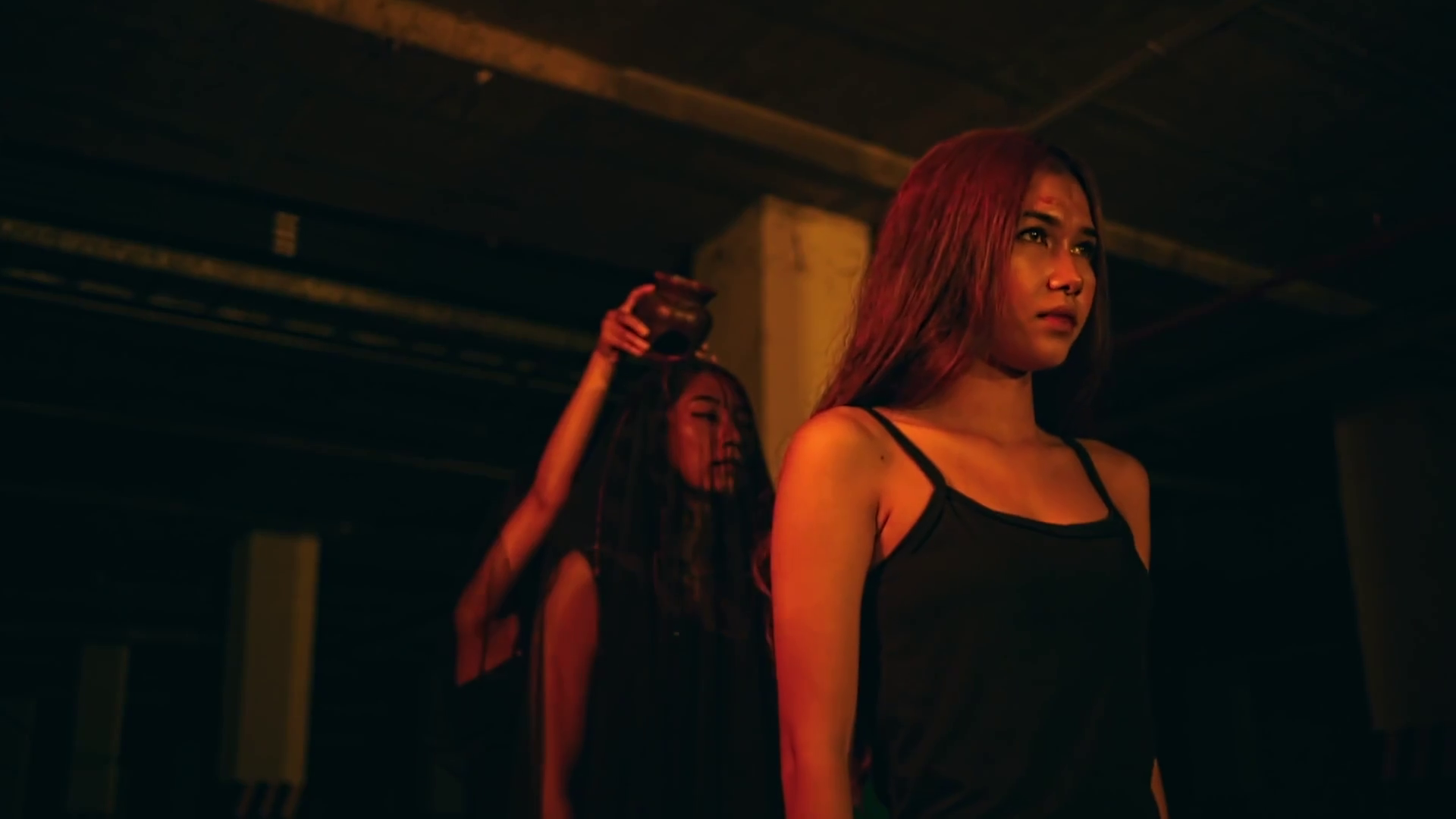 Young Asian Women Performing Ritual Of Stock Footage SBV-347767768 ...