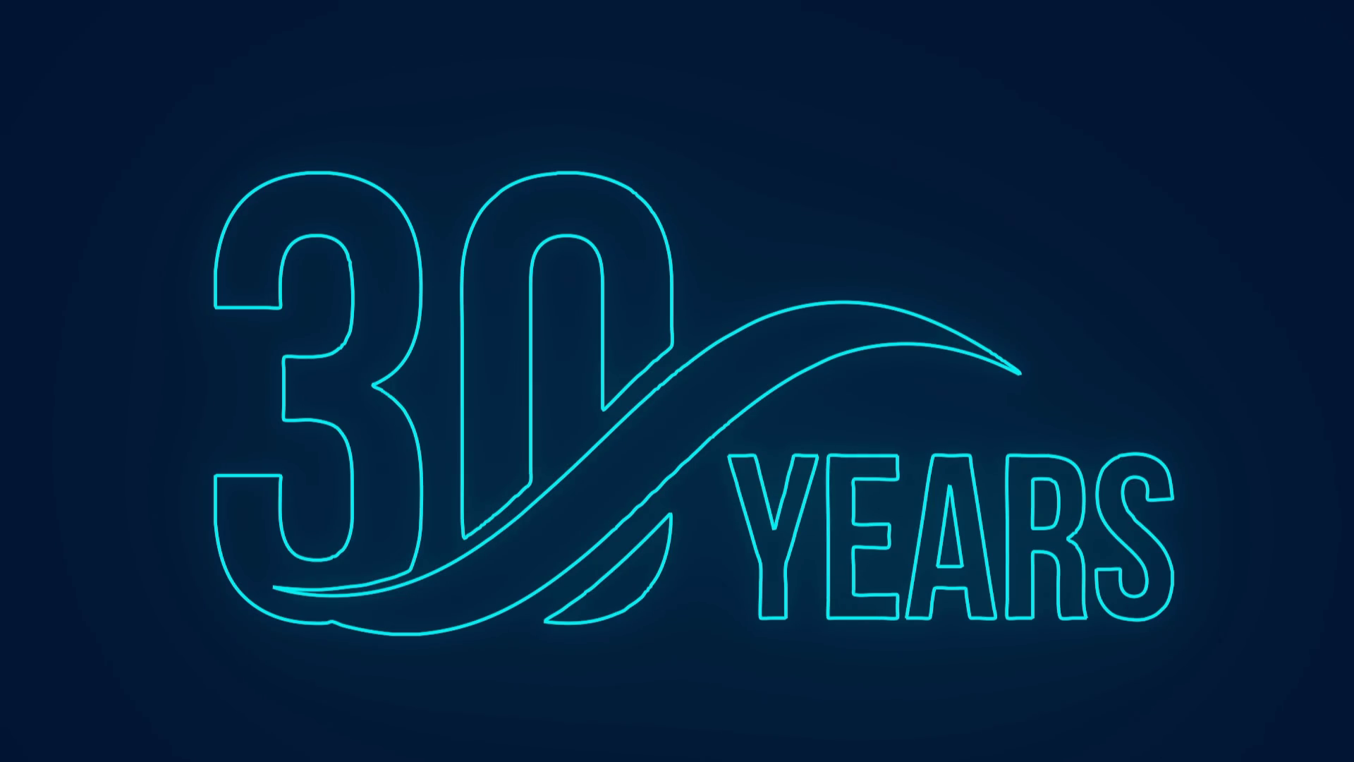 30 Years Completed Anniversary Event Stock Motion Graphics SBV ...