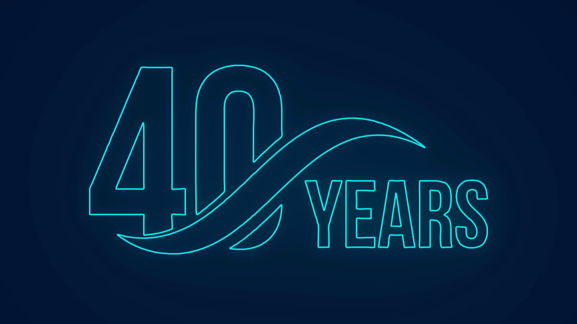 40 Years Completed Anniversary Event Stock Motion Graphics SBV ...
