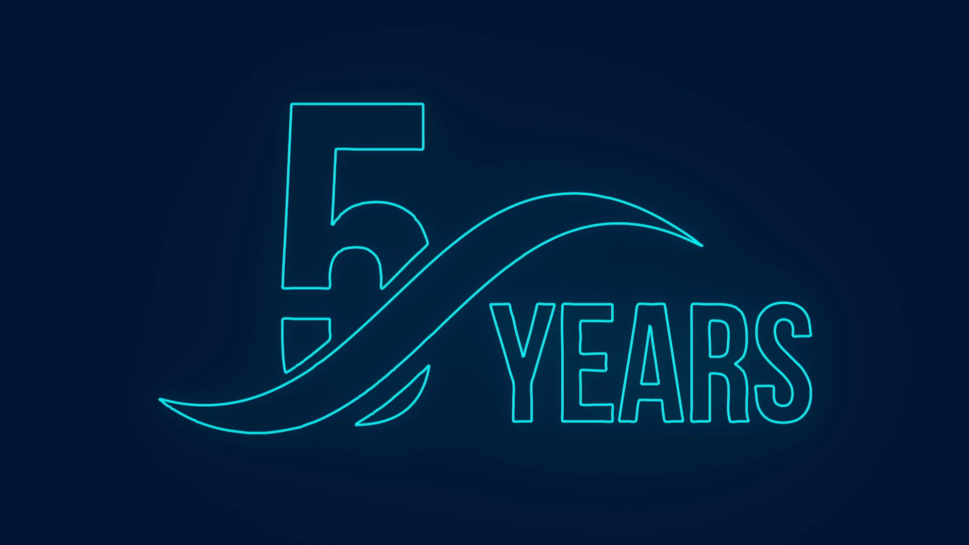 5 Years Completed Anniversary Event Stock Motion Graphics SBV-348663777 ...