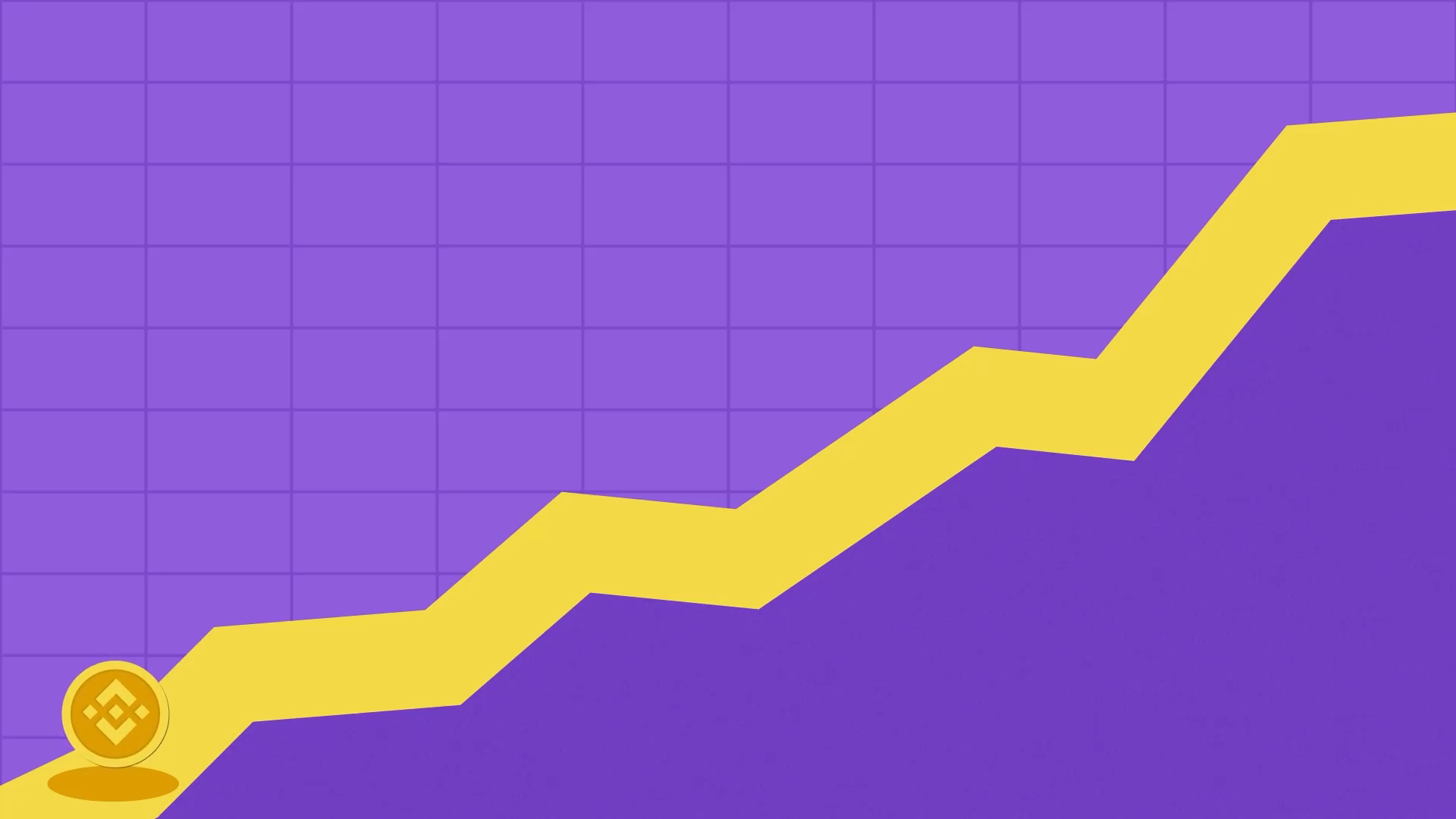 Binance Coin Growth Graph Cryptocurrency Stock Motion Graphics SBV ...