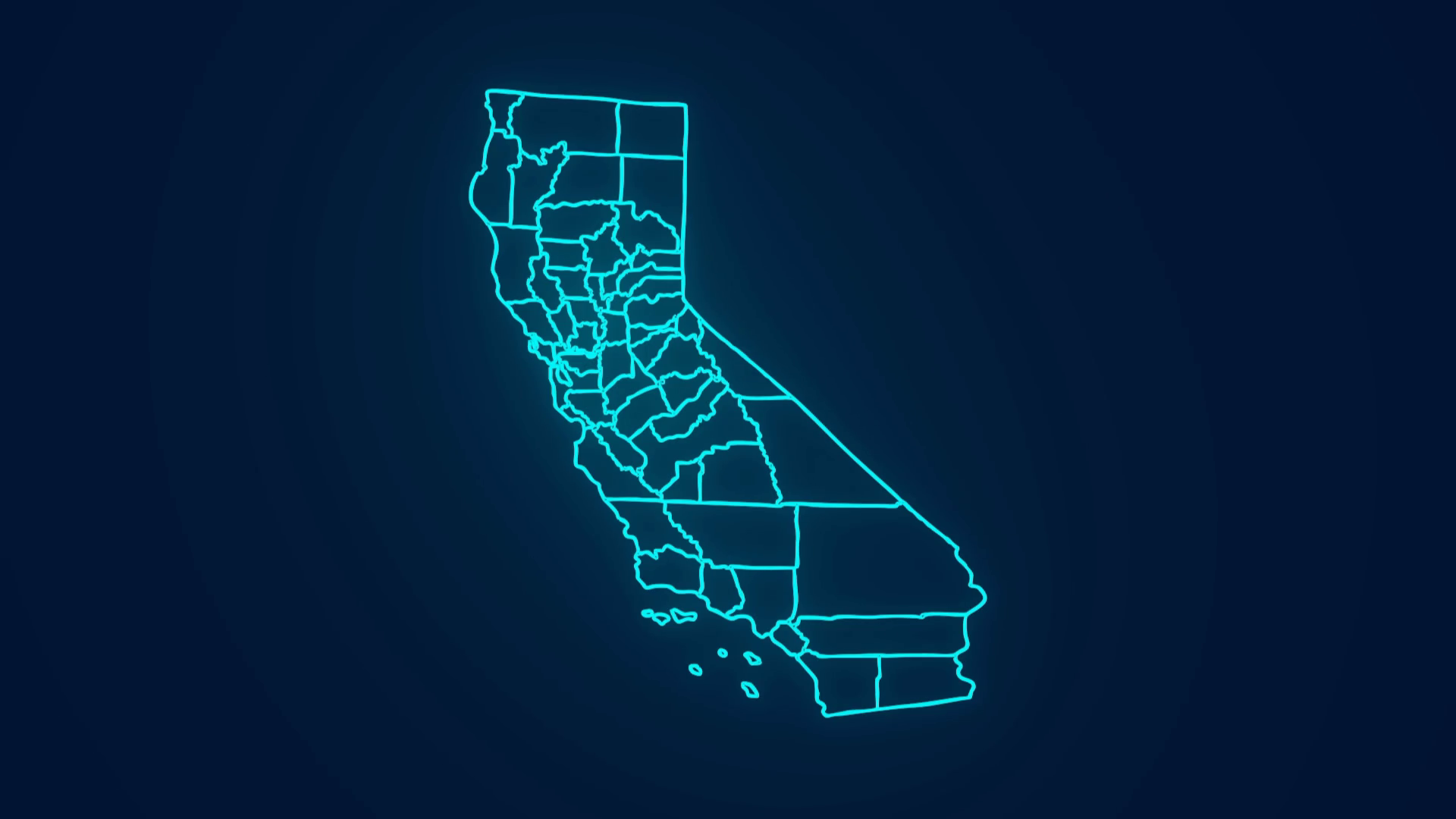 California State Map In United States Of Stock Motion Graphics SBV ...