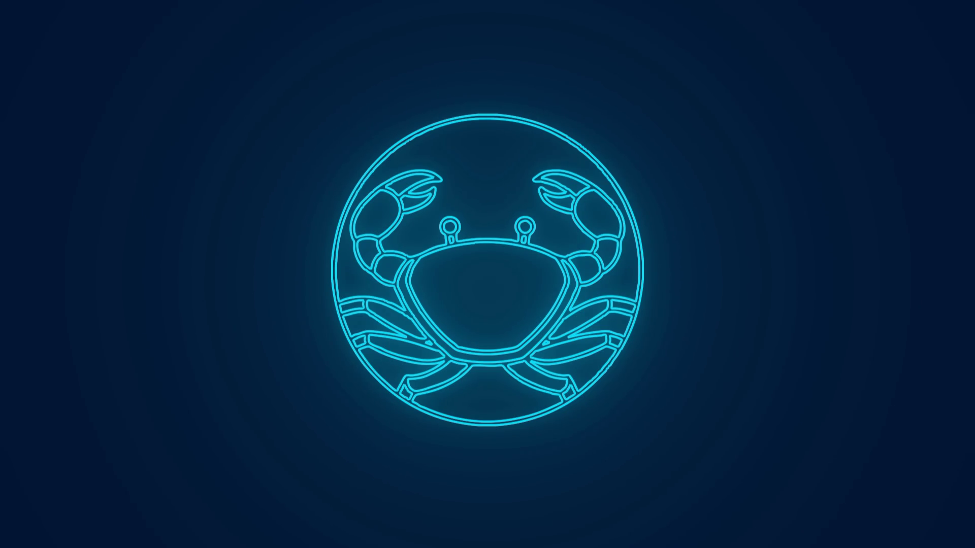 Cancer Zodiac Astrological Sign Animation Stock Motion Graphics SBV ...