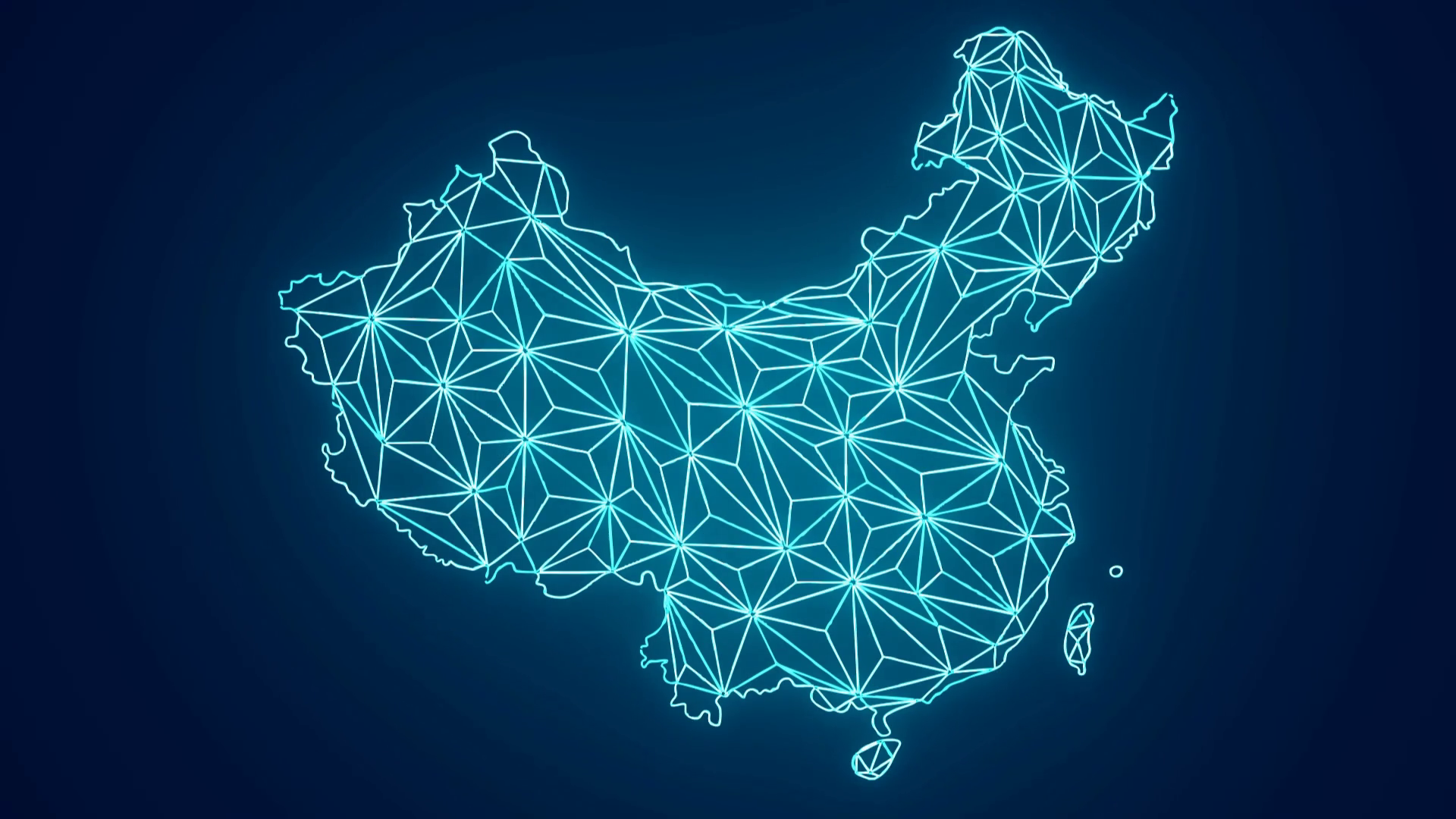 China Country Map Geographic Interconnecting Stock Motion Graphics SBV ...